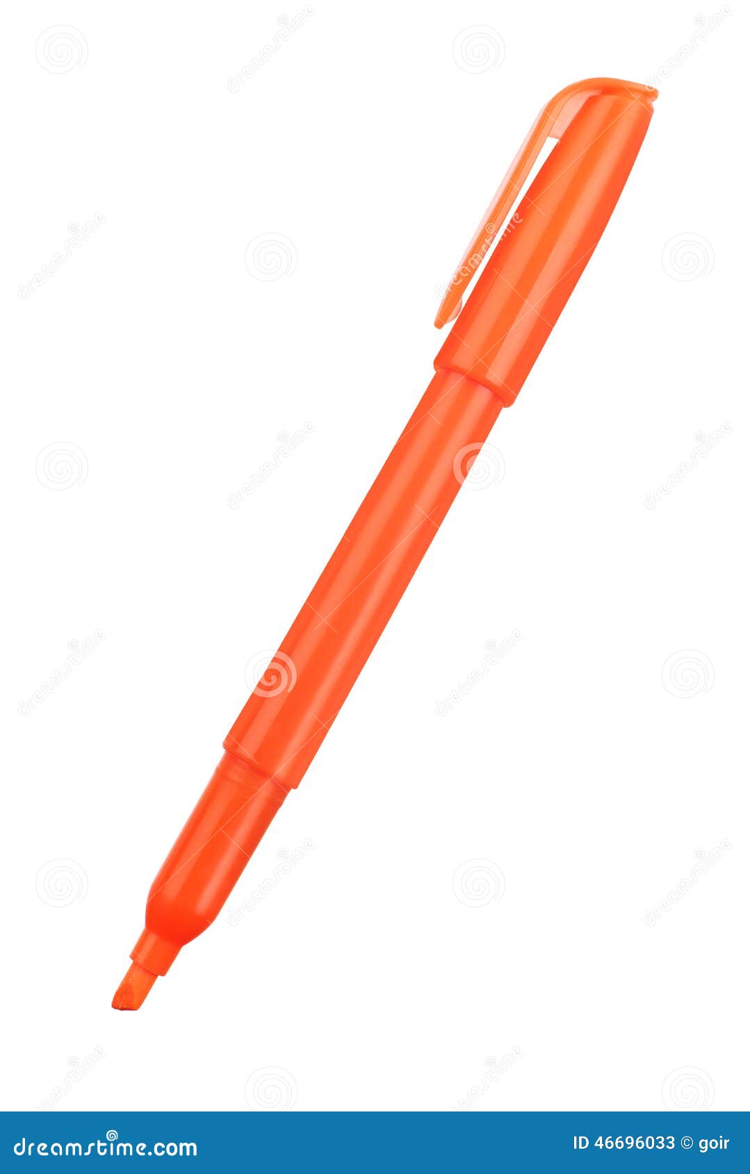 Orange marker stock image. Image of clipping, marker - 46696033