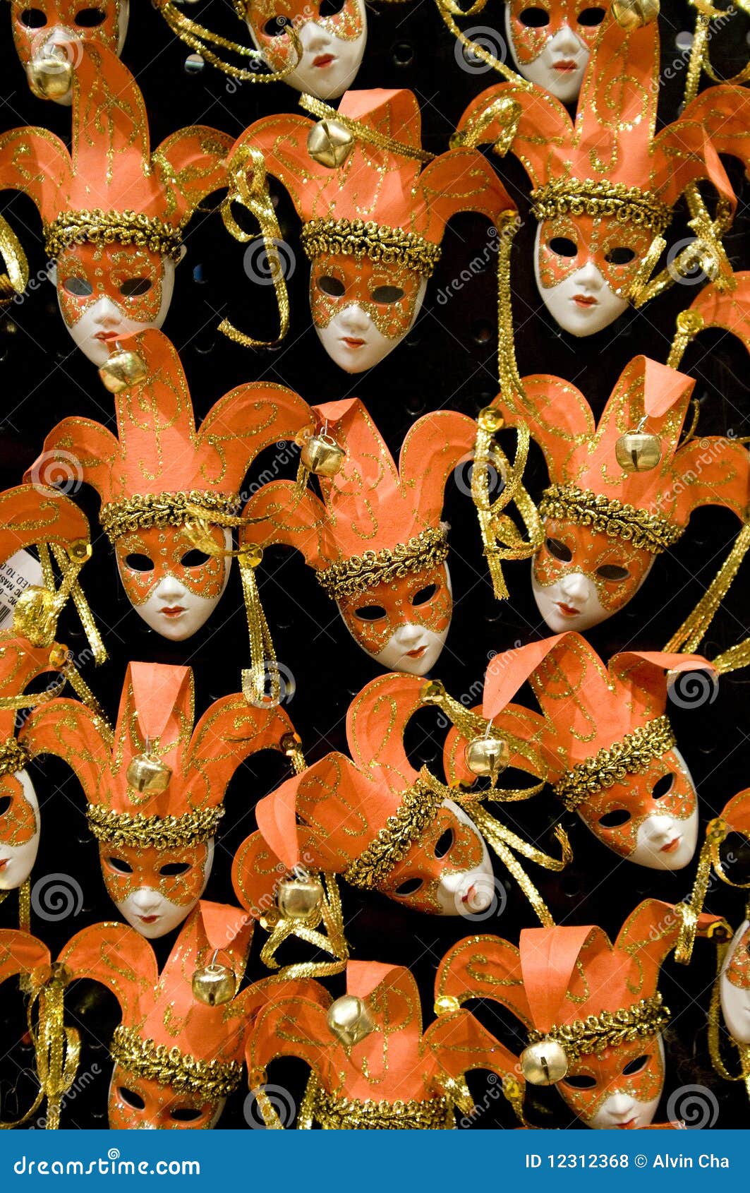 Orange masks stock photo. Image of gift, masks, decorative - 12312368