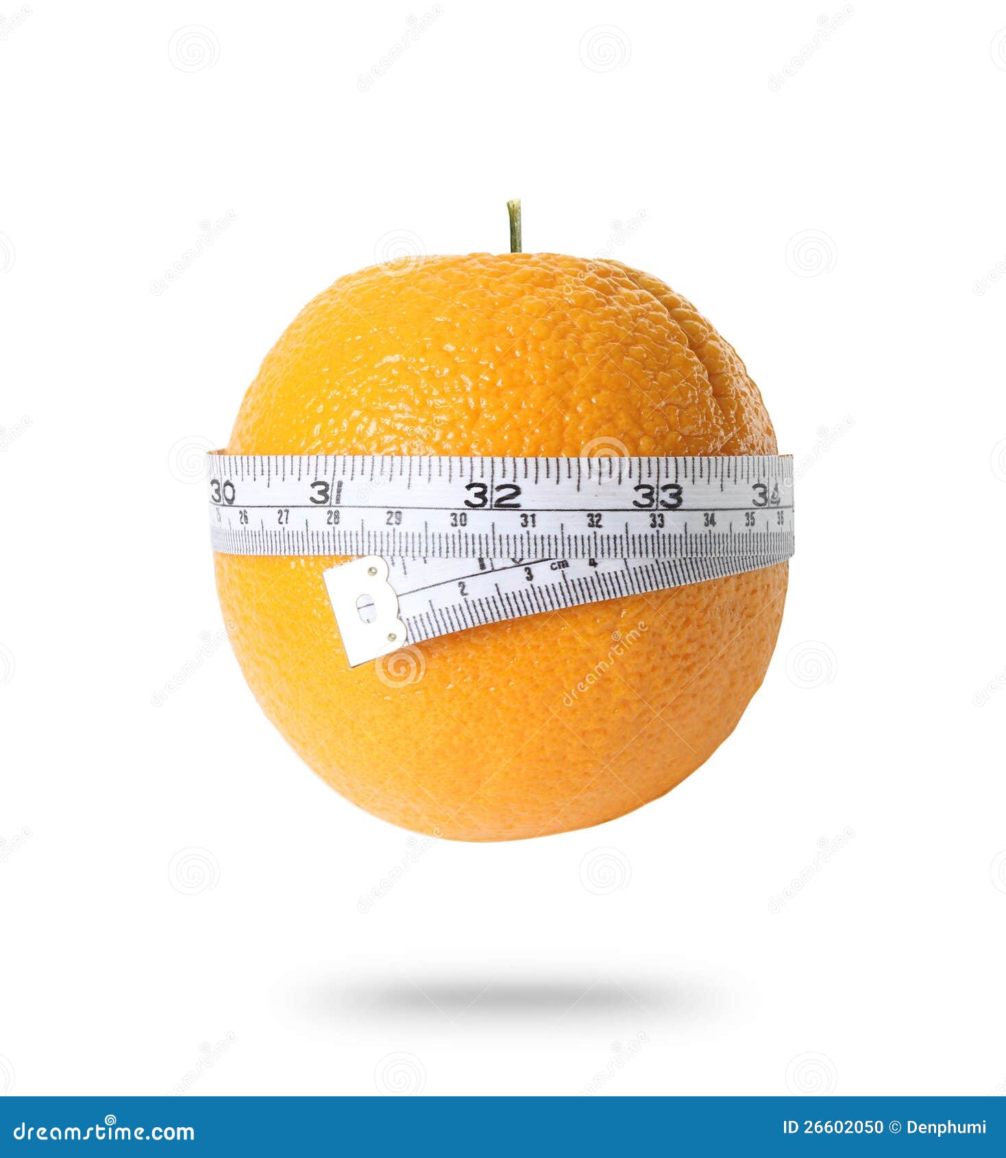 Orange with measuring stock photo. Image of belly, orange - 26602050