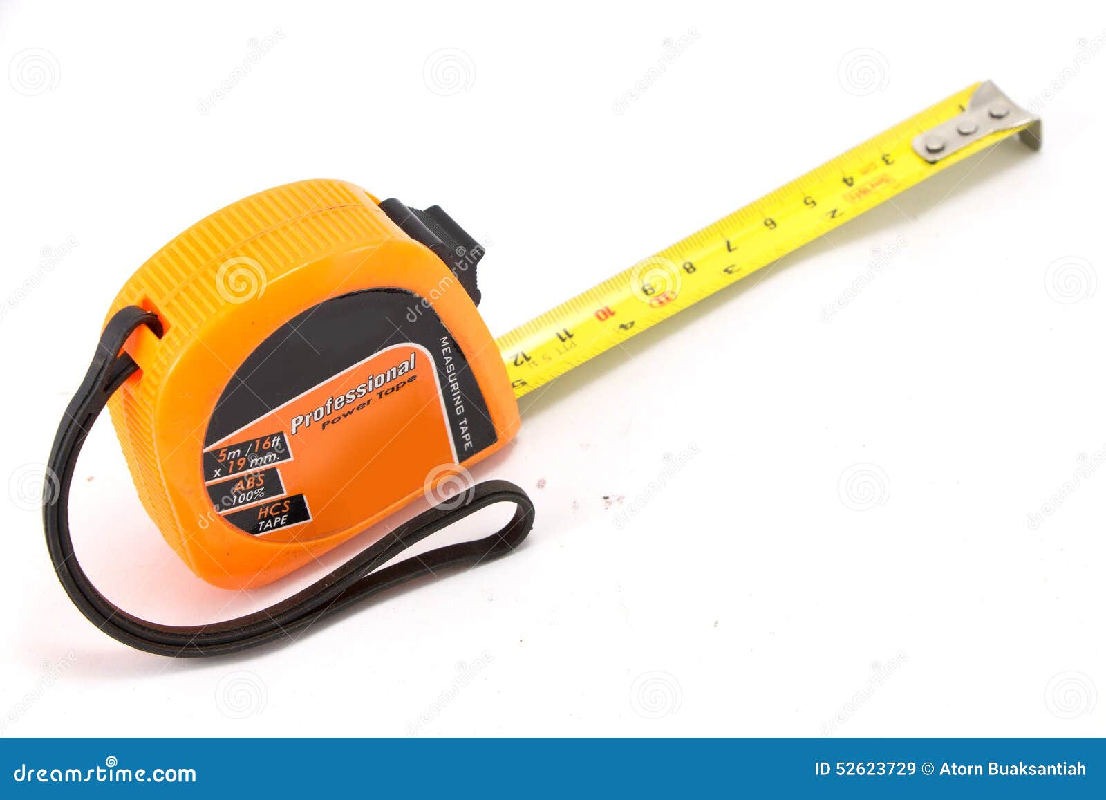 Orange measuring tape stock image. Image of industry - 52623729