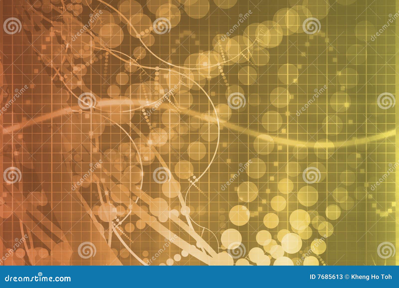 Orange Medical Science Futuristic Technology Abstr Stock Illustration ...