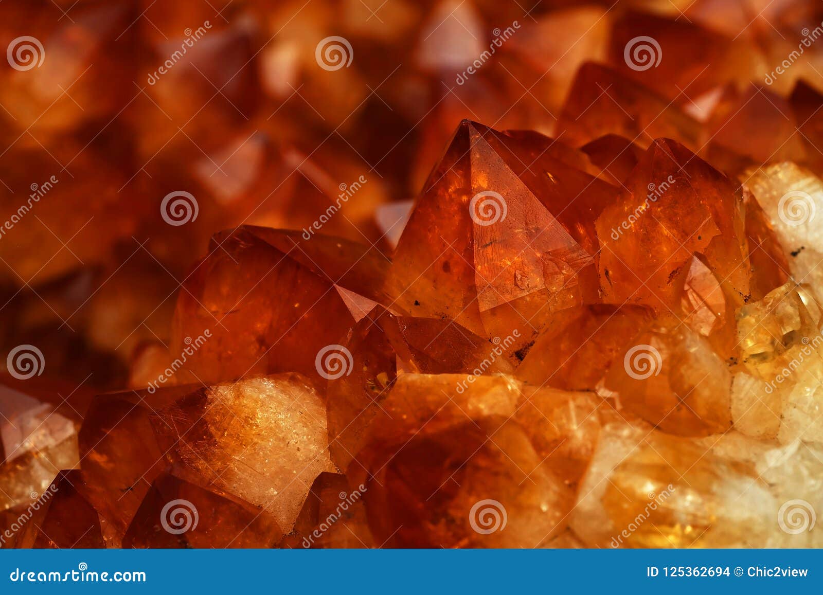 Mineral Citrine Quartz Cluster Crystal Texture Stock Photo - Image of ...