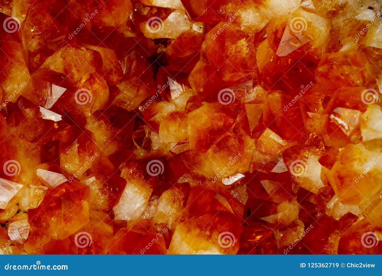 Mineral Citrine Quartz Cluster Crystal Texture Stock Image - Image of ...