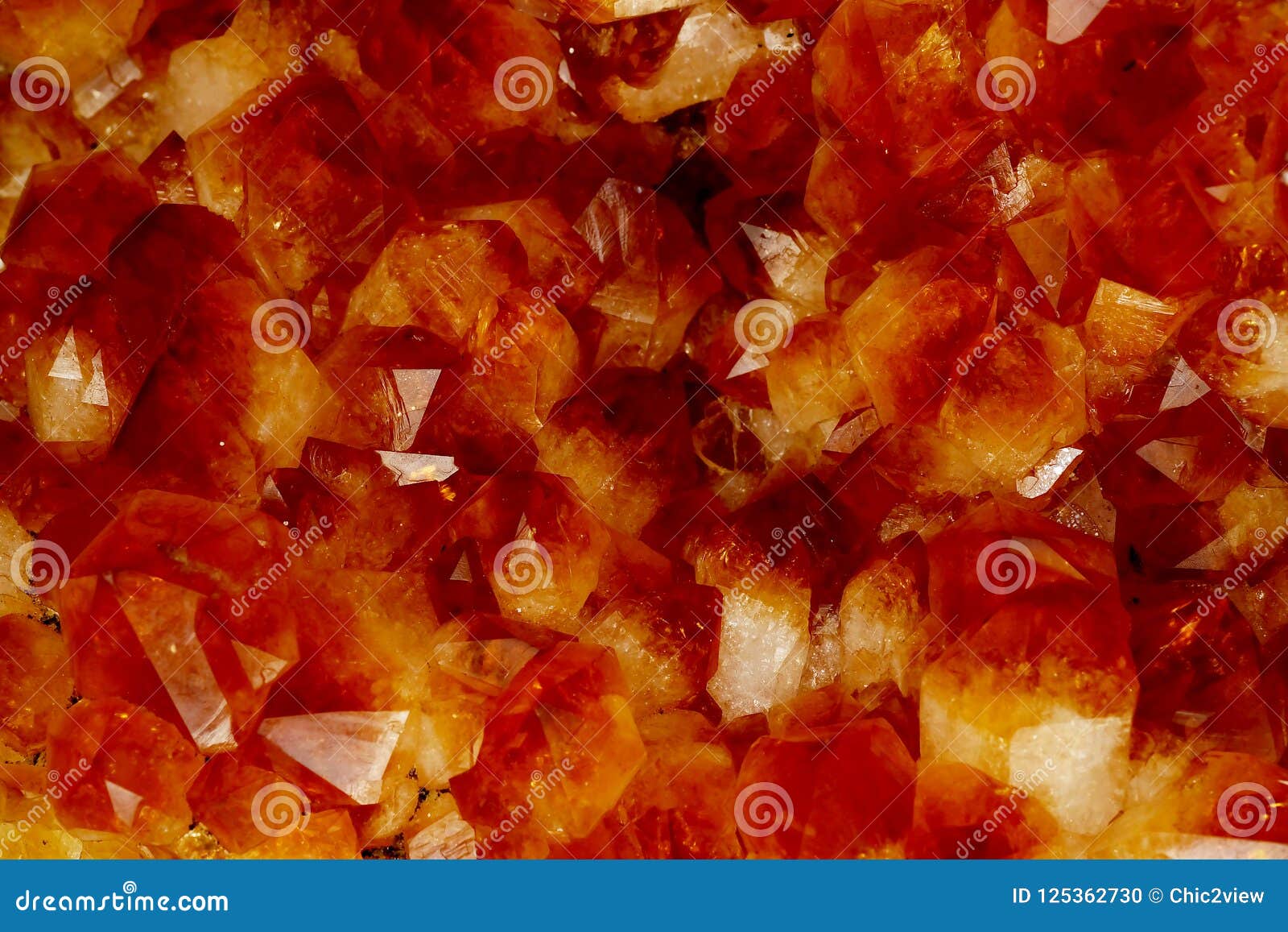 Mineral Citrine Quartz Cluster Crystal Texture Stock Photo - Image of ...