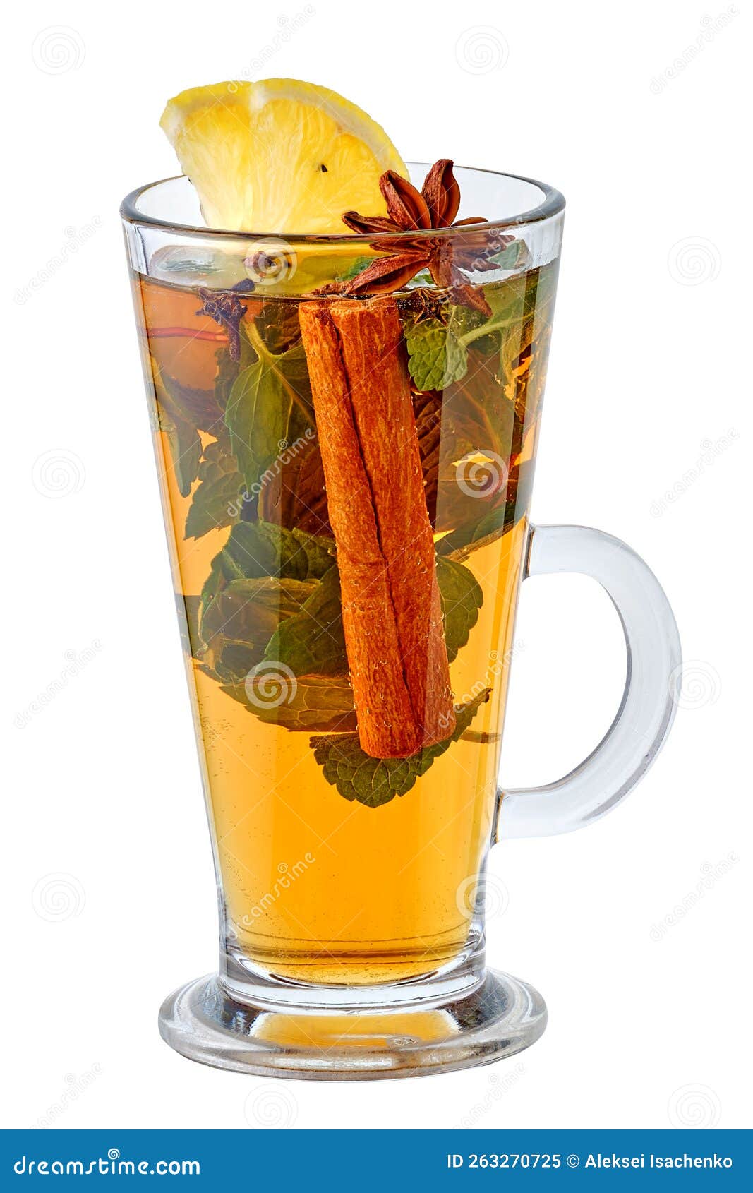 Orange and Mint Tea with Cinnamon Flavour Stock Image - Image of sweet ...