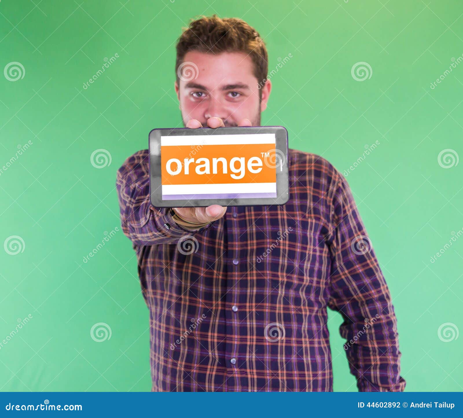 Orange Mobile Network editorial photography. Image of button - 44602892