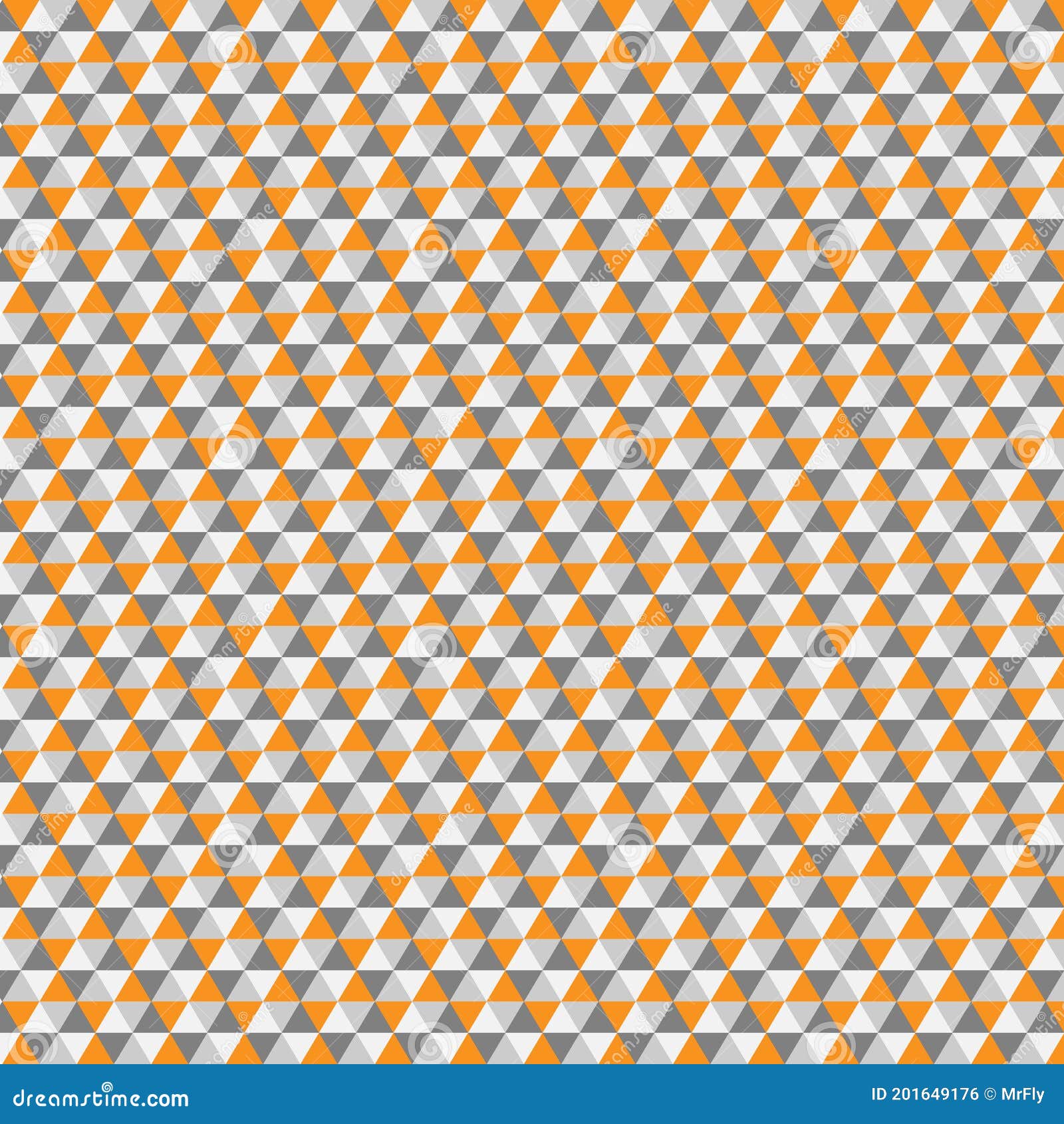 Orange Modern Seamless Unique Triangle Pattern, Vector Illustration ...