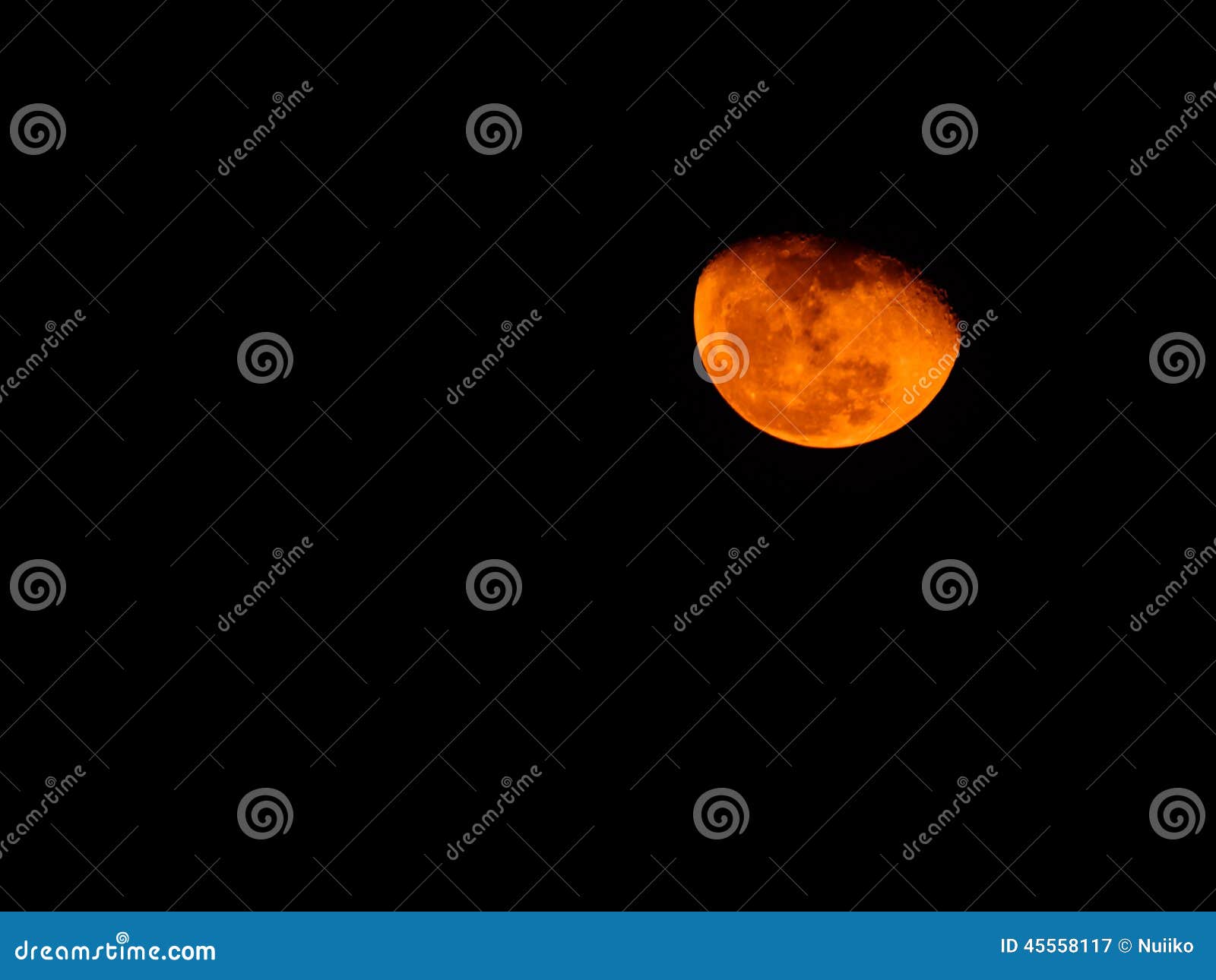 Orange moon stock image. Image of nature, astrometry - 45558117
