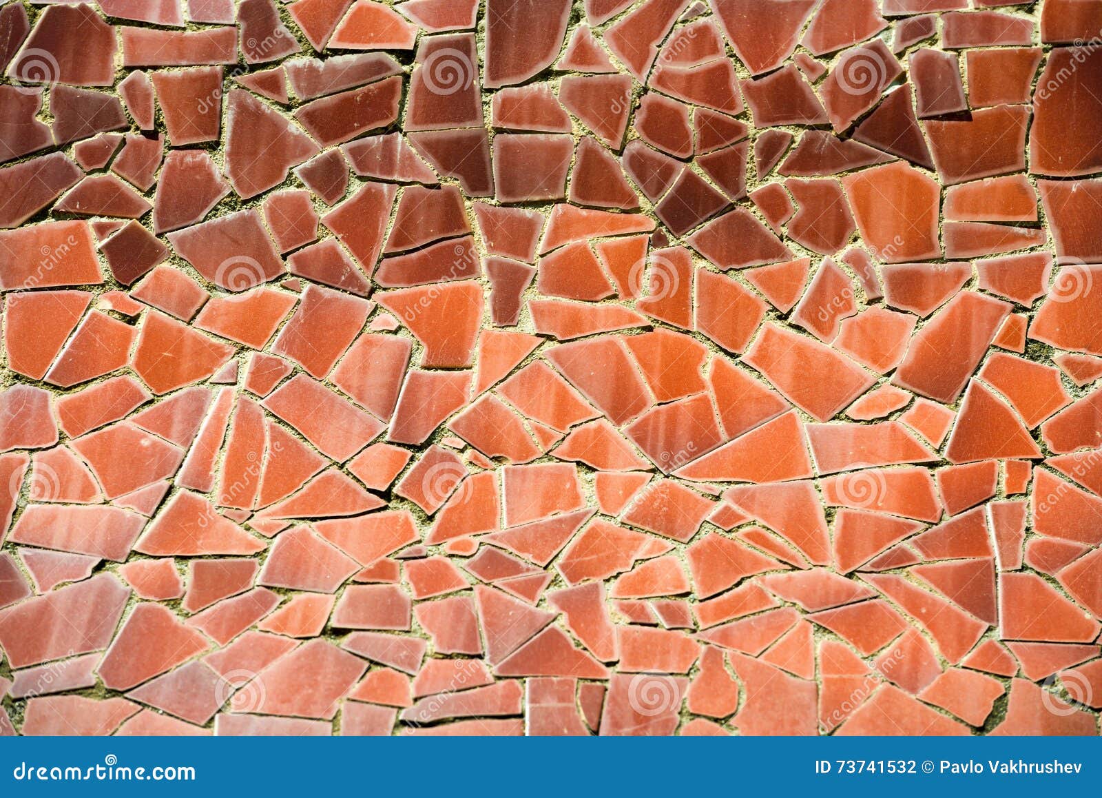 Orange mosaic pattern stock photo. Image of ornate, ceramic - 73741532