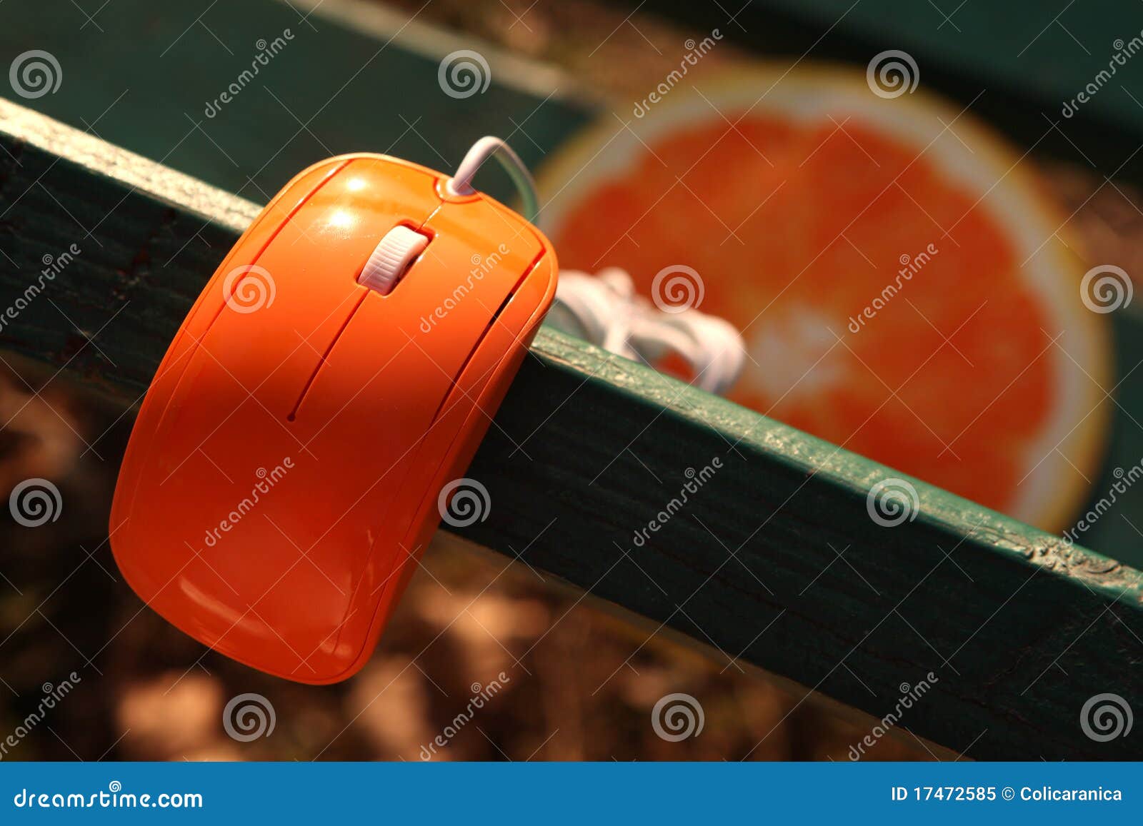 Orange mouse stock image. Image of computer, scroll, information - 17472585