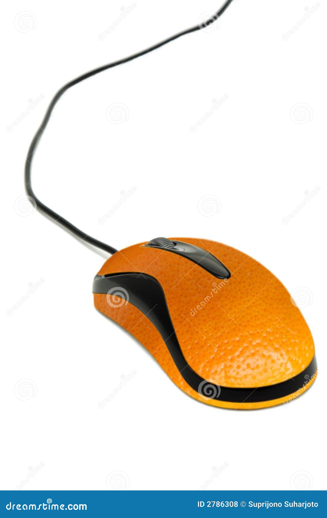 Orange mouse stock photo. Image of fruit, buttons, cord - 2786308