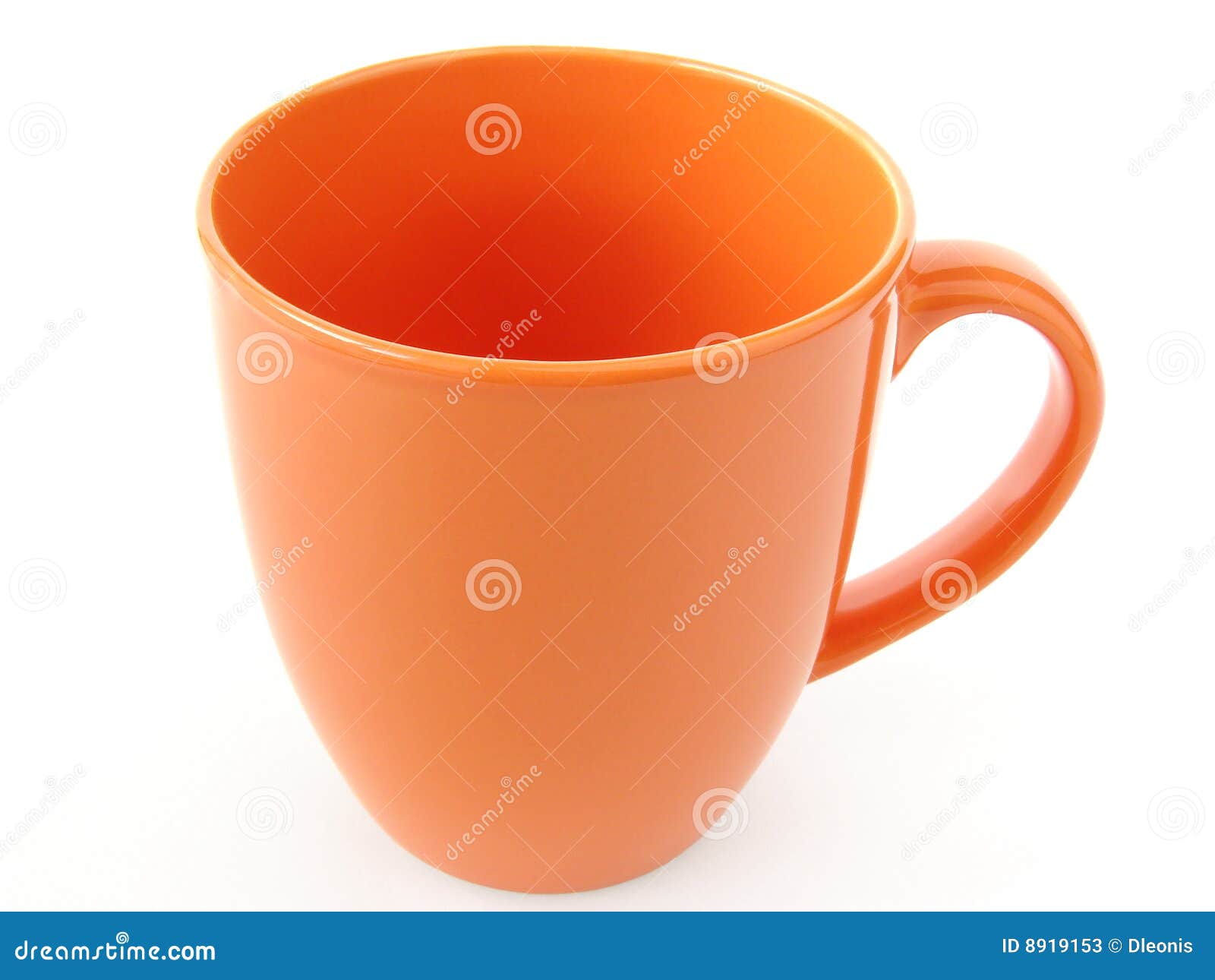 Orange mug stock image. Image of ceramic, drink, bowl - 8919153
