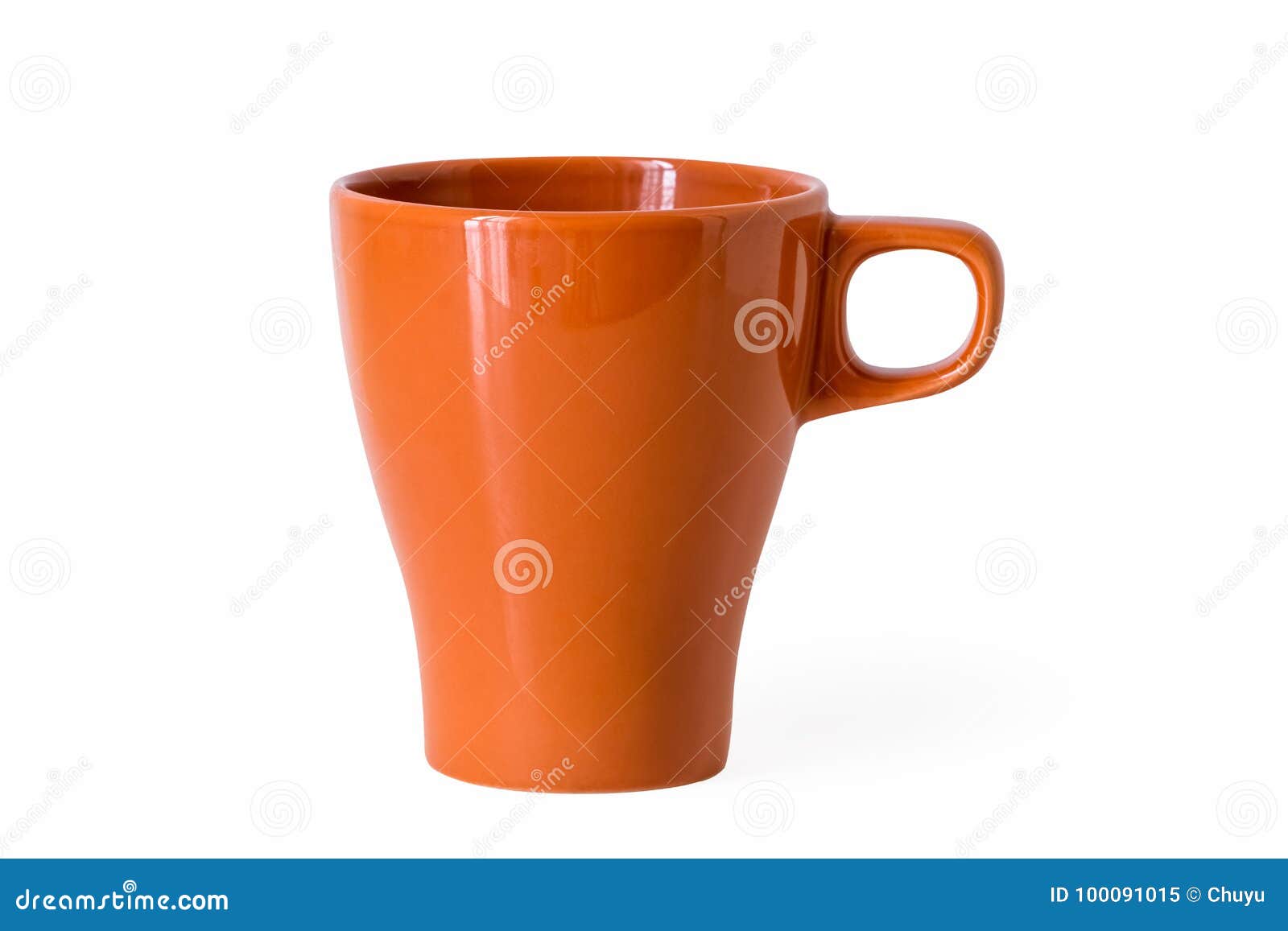 Orange mug isolated stock image. Image of morning, container - 100091015