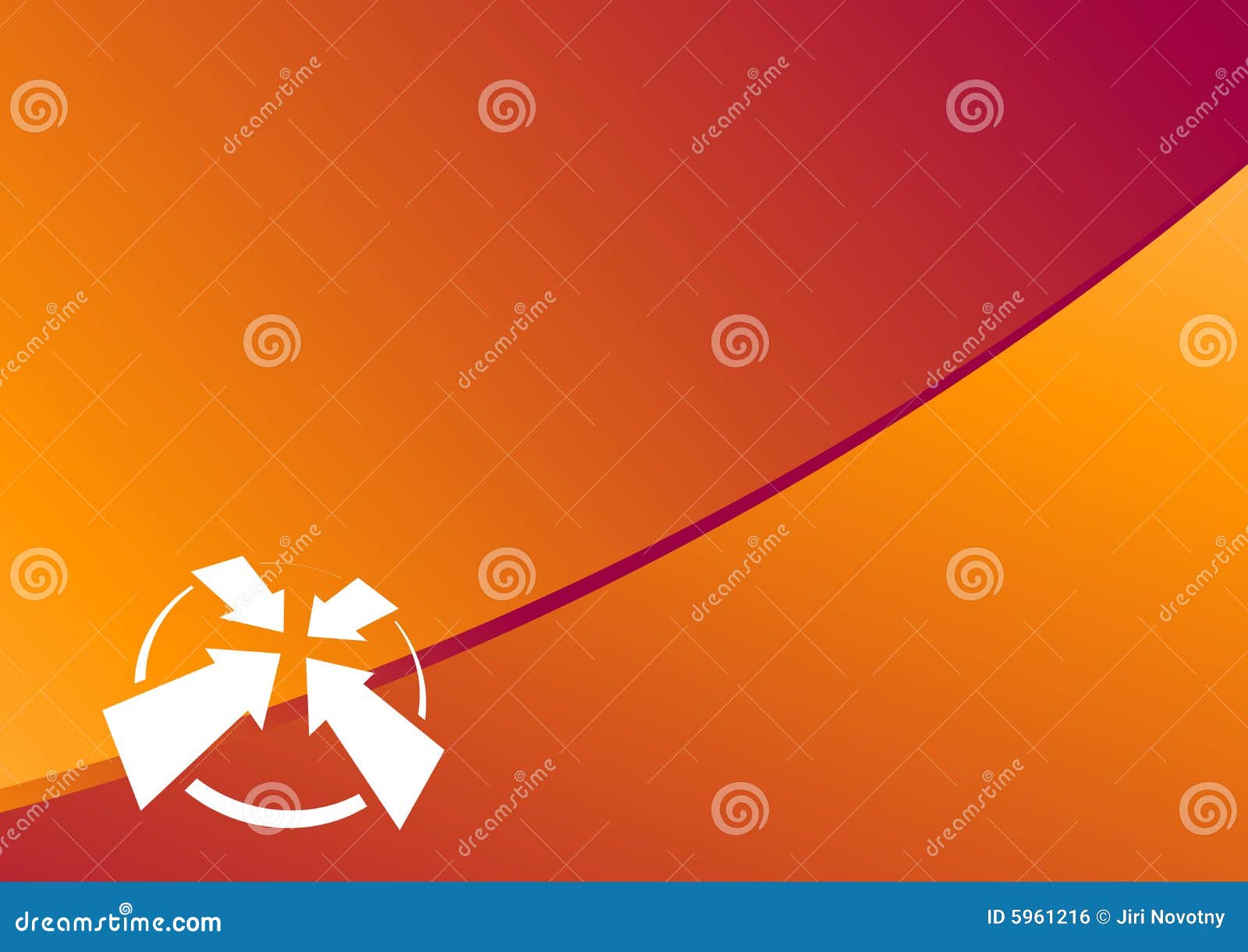Orange navigation layout stock vector. Illustration of space - 5961216
