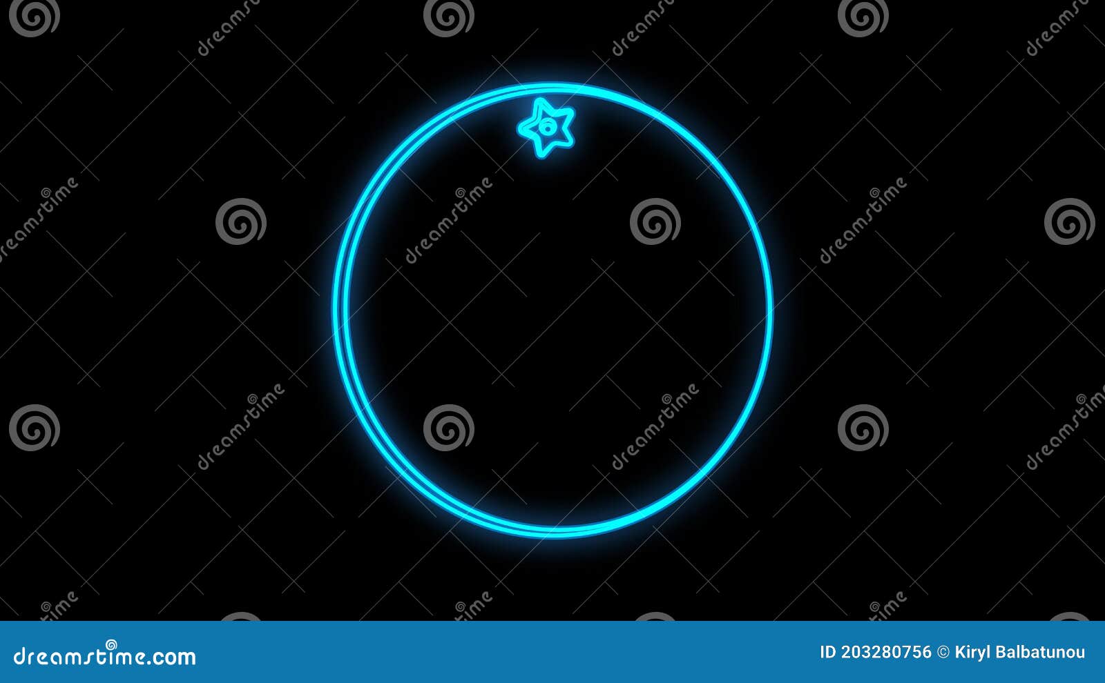 Orange Neon on a Black Background. Vector Illustration Stock Vector ...