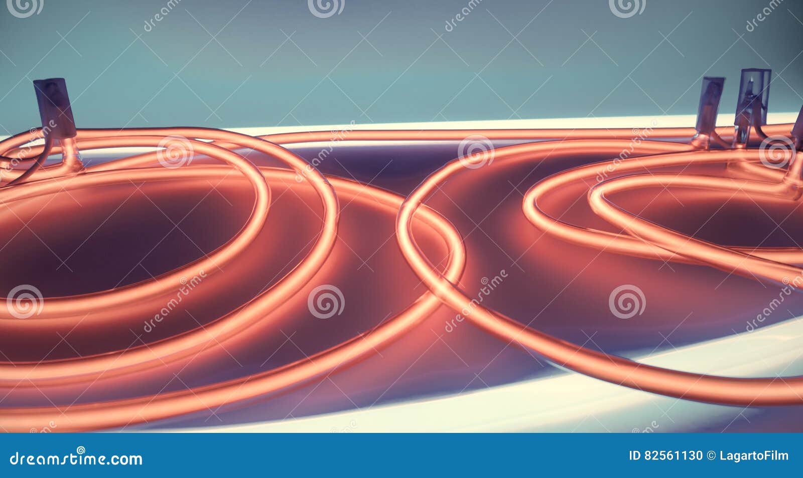 Orange Neon Lights Lighting Stock Illustration - Illustration of ...