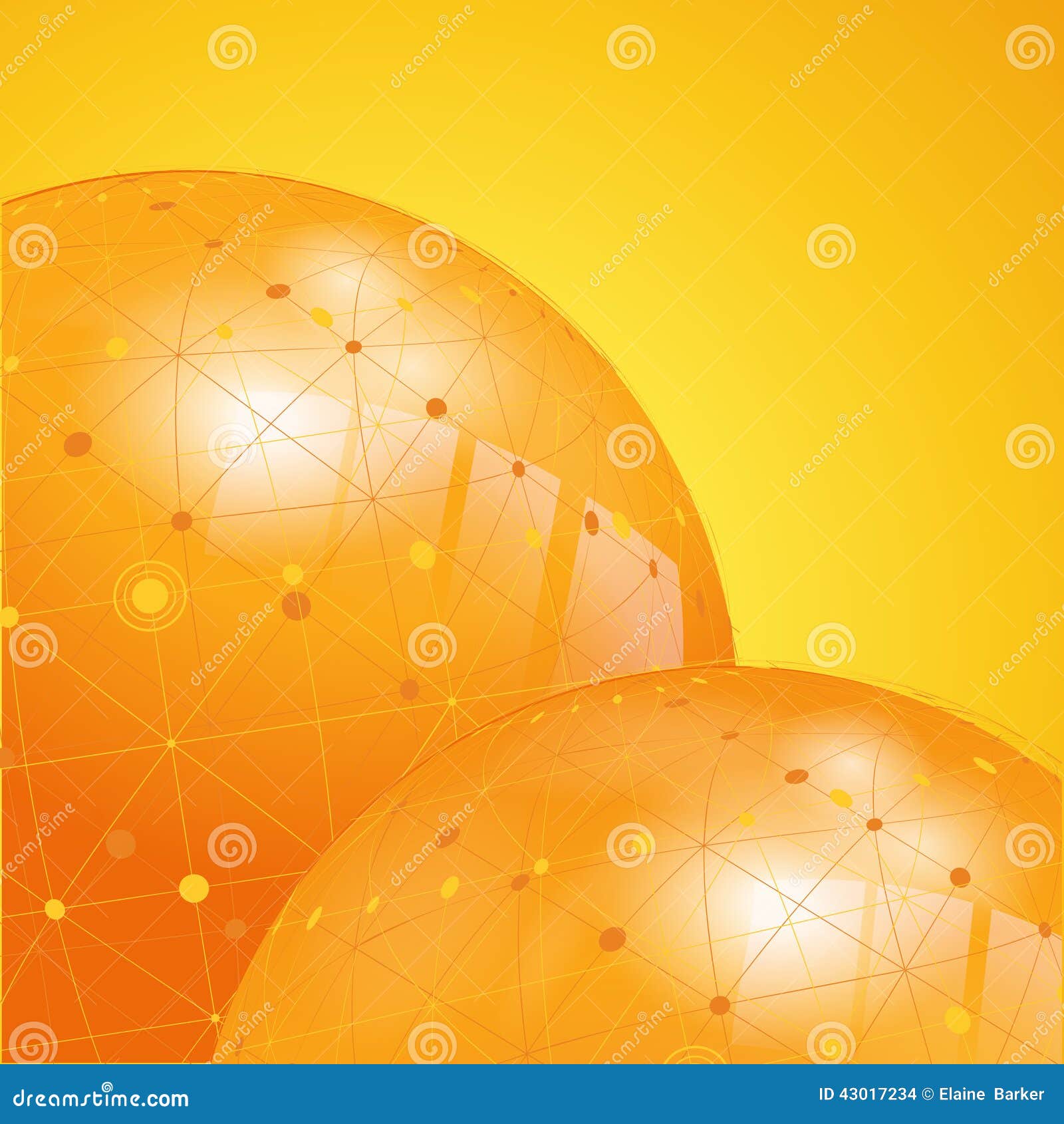 Orange Network Globe Background Stock Vector - Illustration of graphic ...