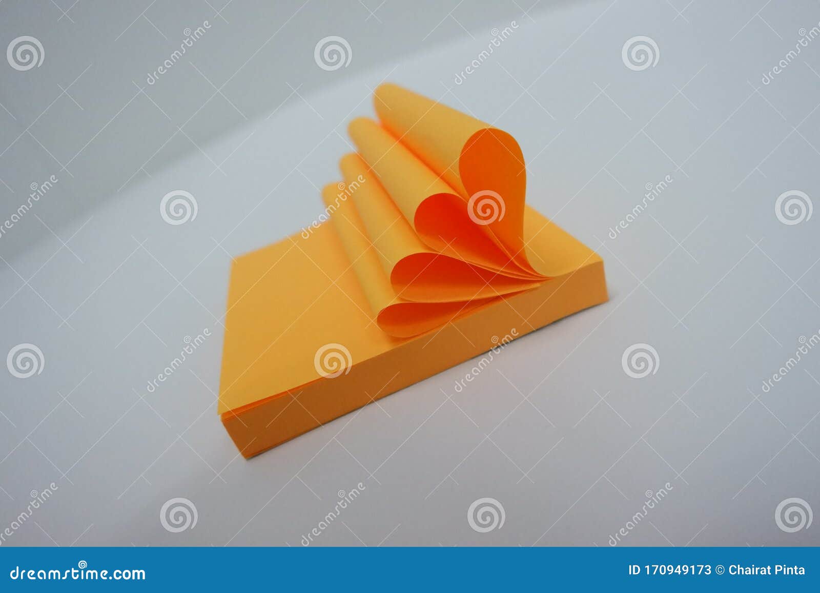 Orange Sticky Note is Perfect for Backgrounds and Designs. Stock Image ...