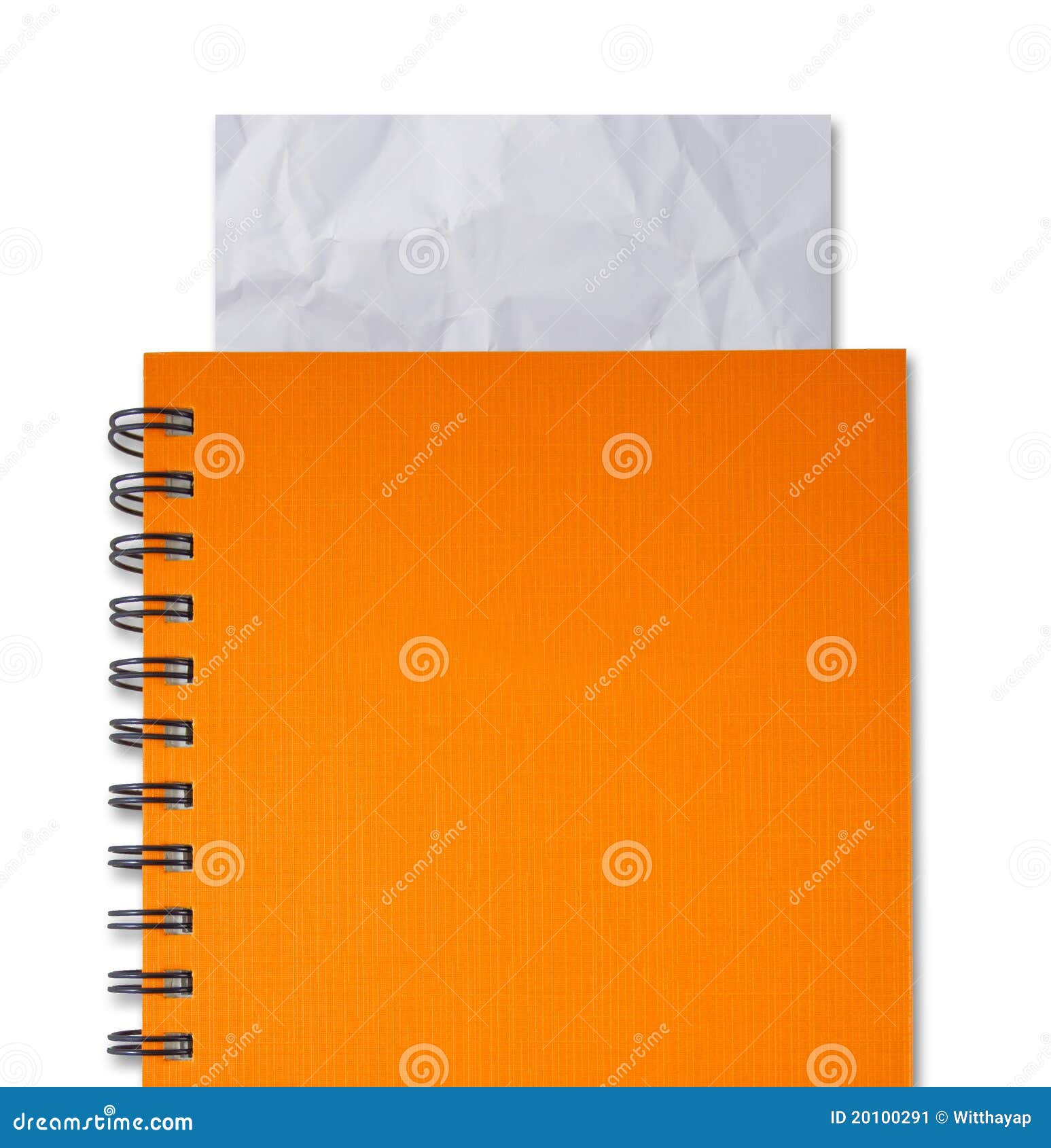 Orange notebook stock image. Image of line, draw, education - 20100291