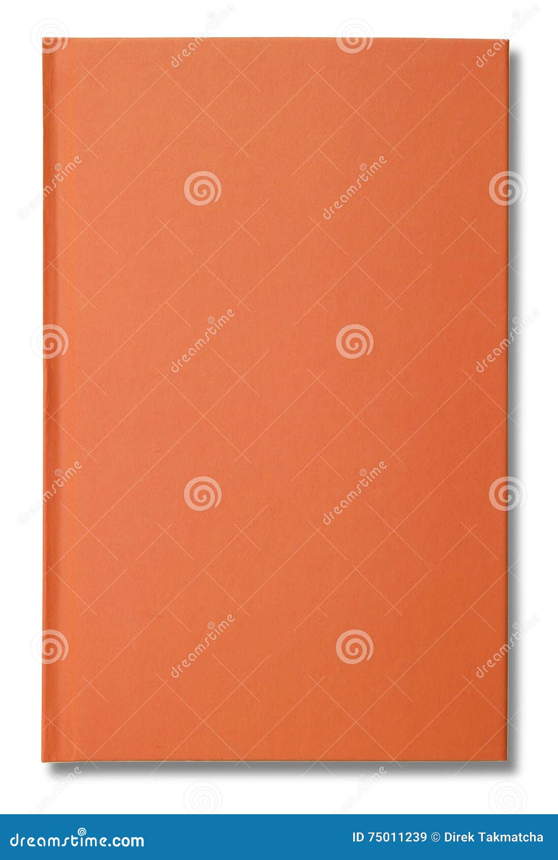 Orange notebook isolated stock image. Image of binder - 75011239