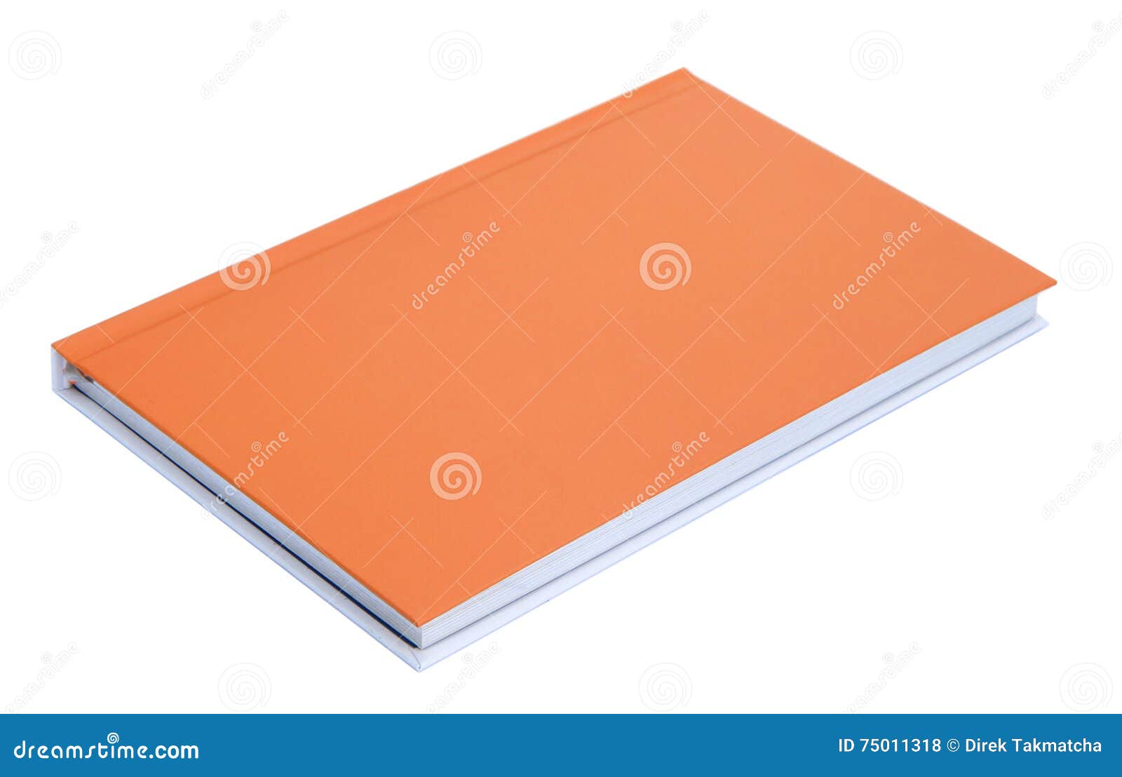 Orange notebook isolated stock photo. Image of letter - 75011318