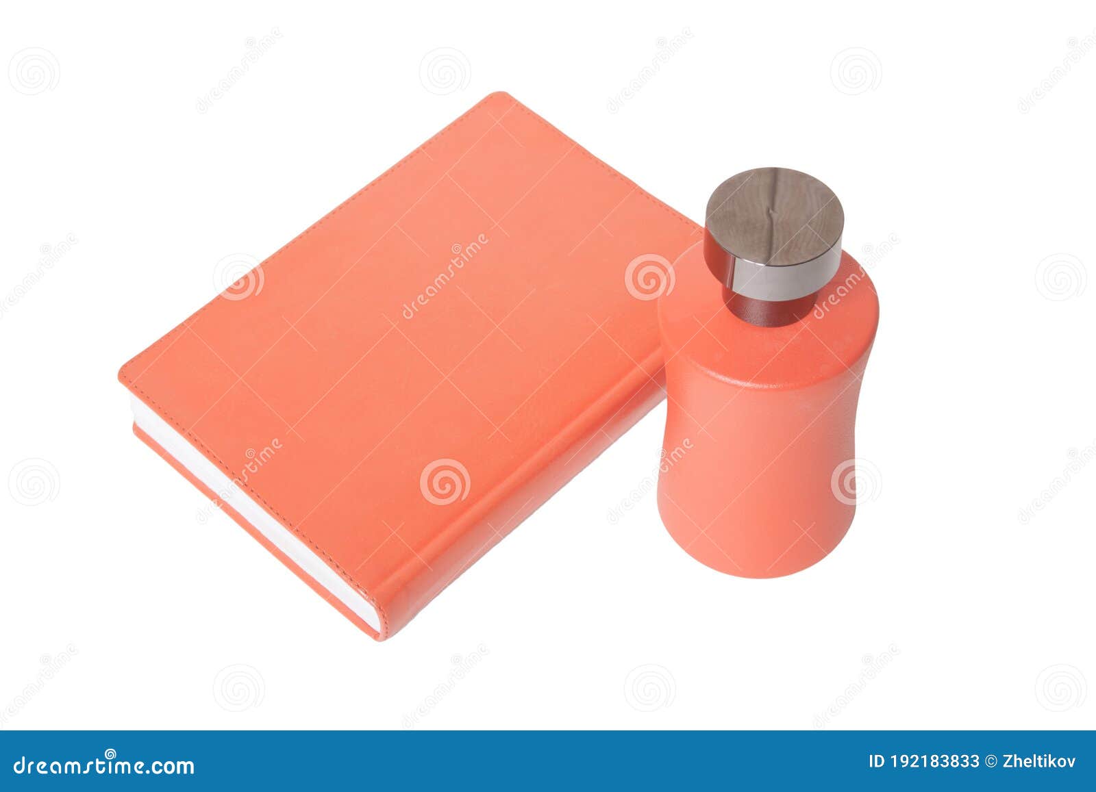 Orange notepad and bubble stock image. Image of bubble - 192183833