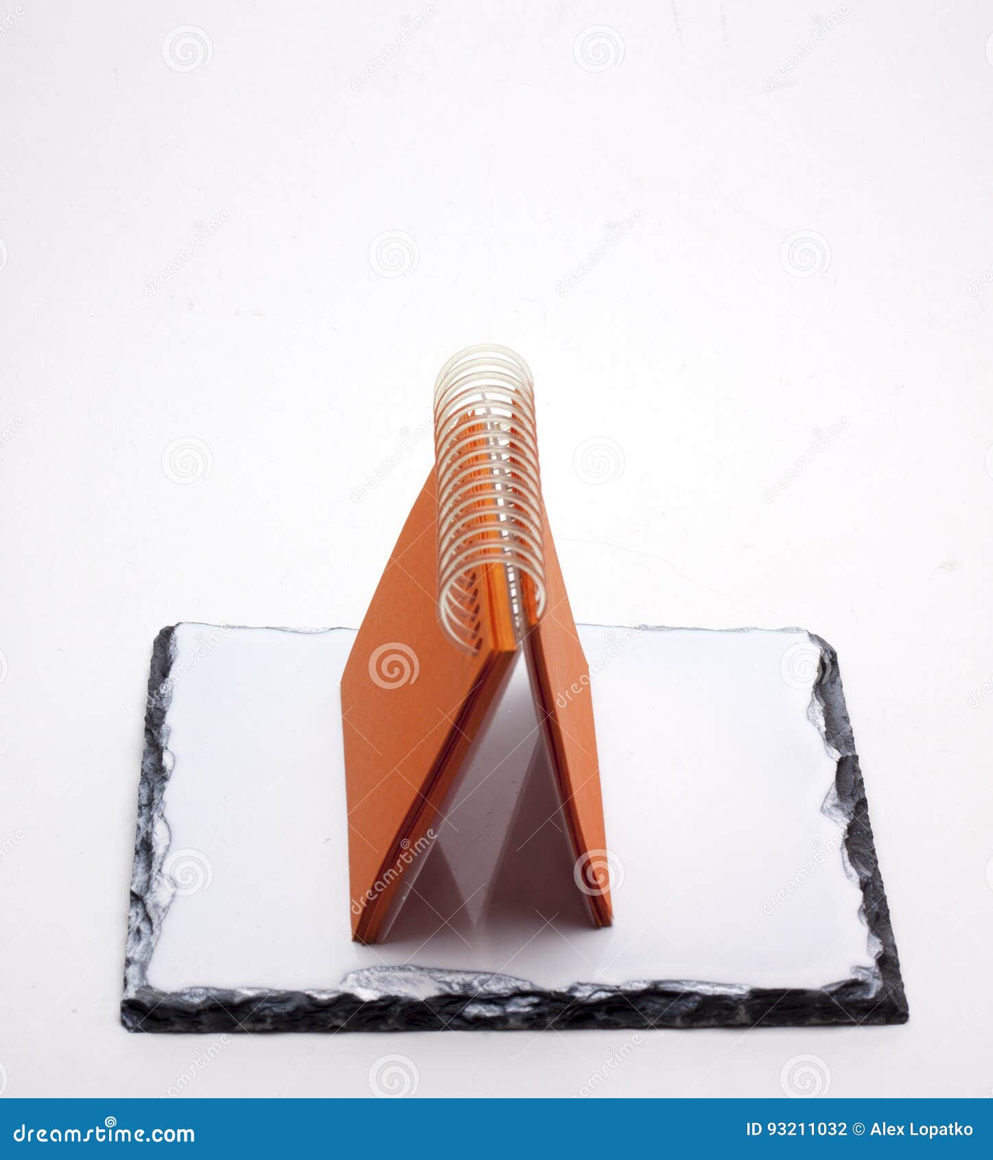 Orange notepad stock photo. Image of diary, orange, organizer - 93211032