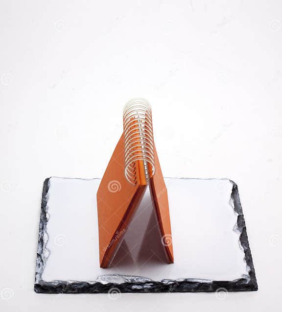 Orange notepad stock photo. Image of diary, orange, organizer - 93211032