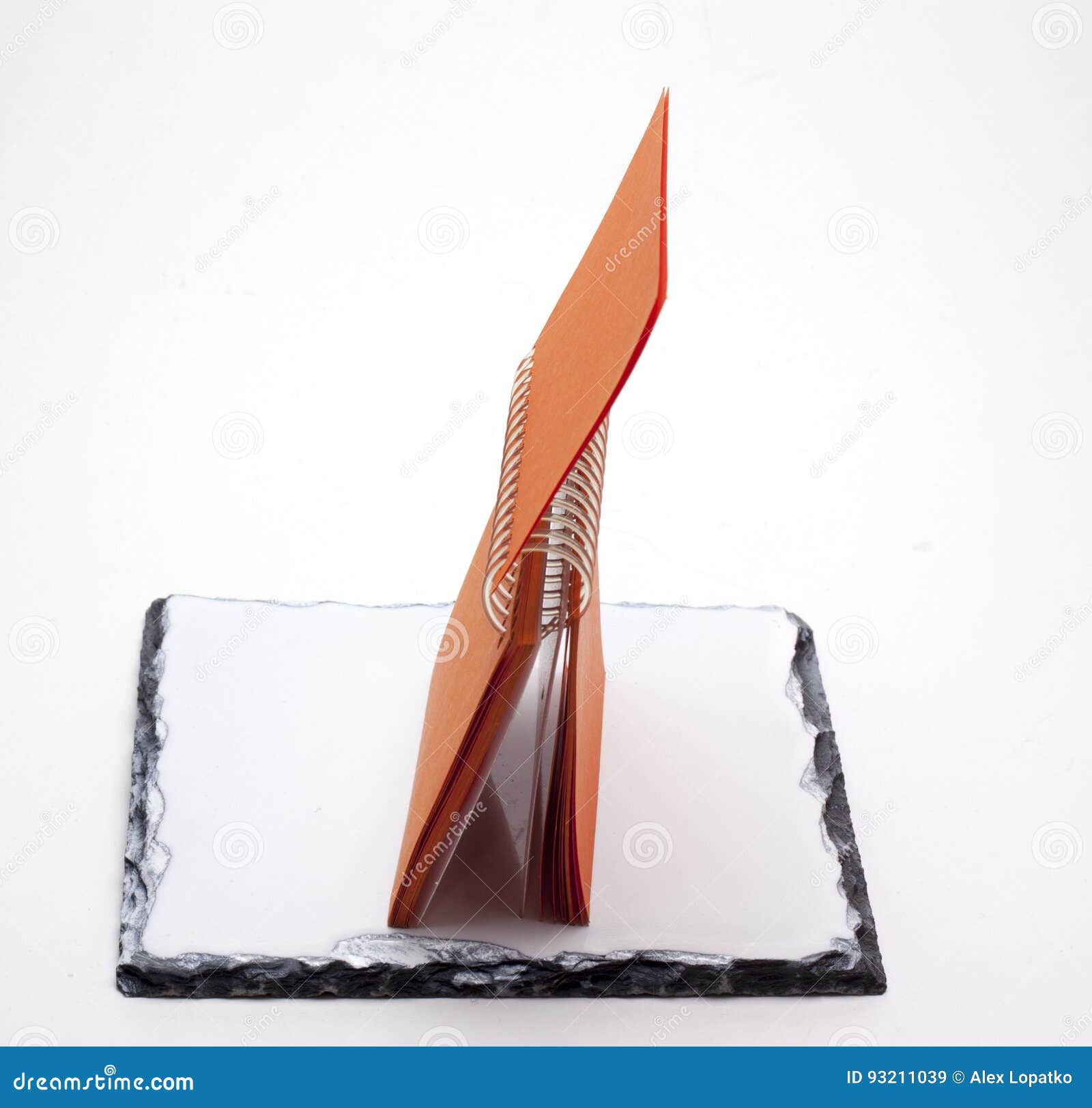 Orange notepad stock image. Image of notepad, office - 93211039