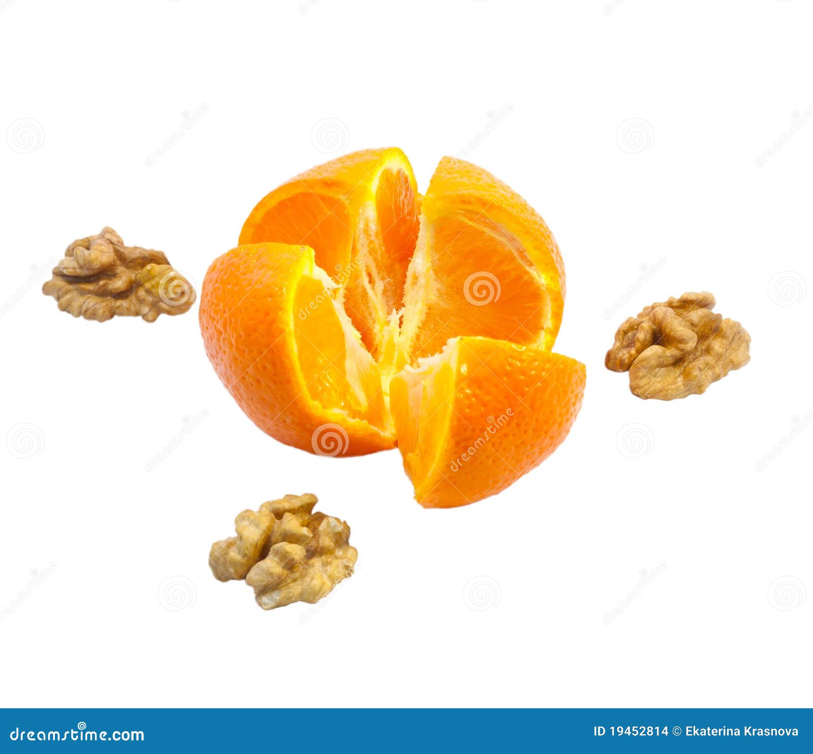 Orange and nuts stock photo. Image of background, vitamin - 19452814