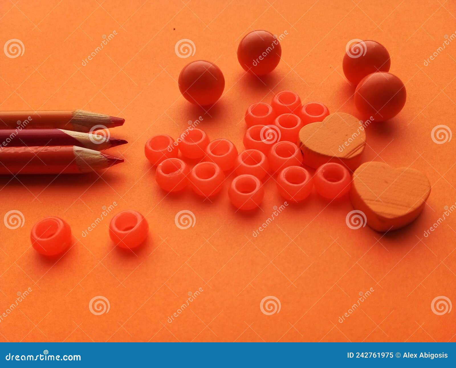 Orange Objects on a Orange Background Stock Image - Image of objects ...