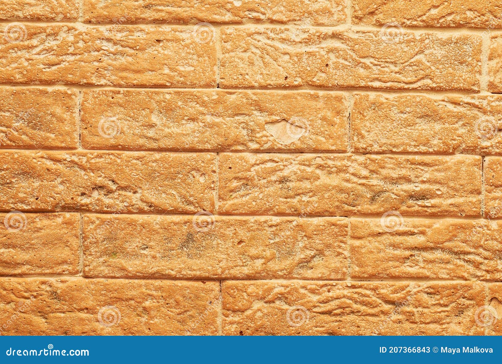 Orange Old Brick Wall Texture Stock Image - Image of aging, tile: 207366843