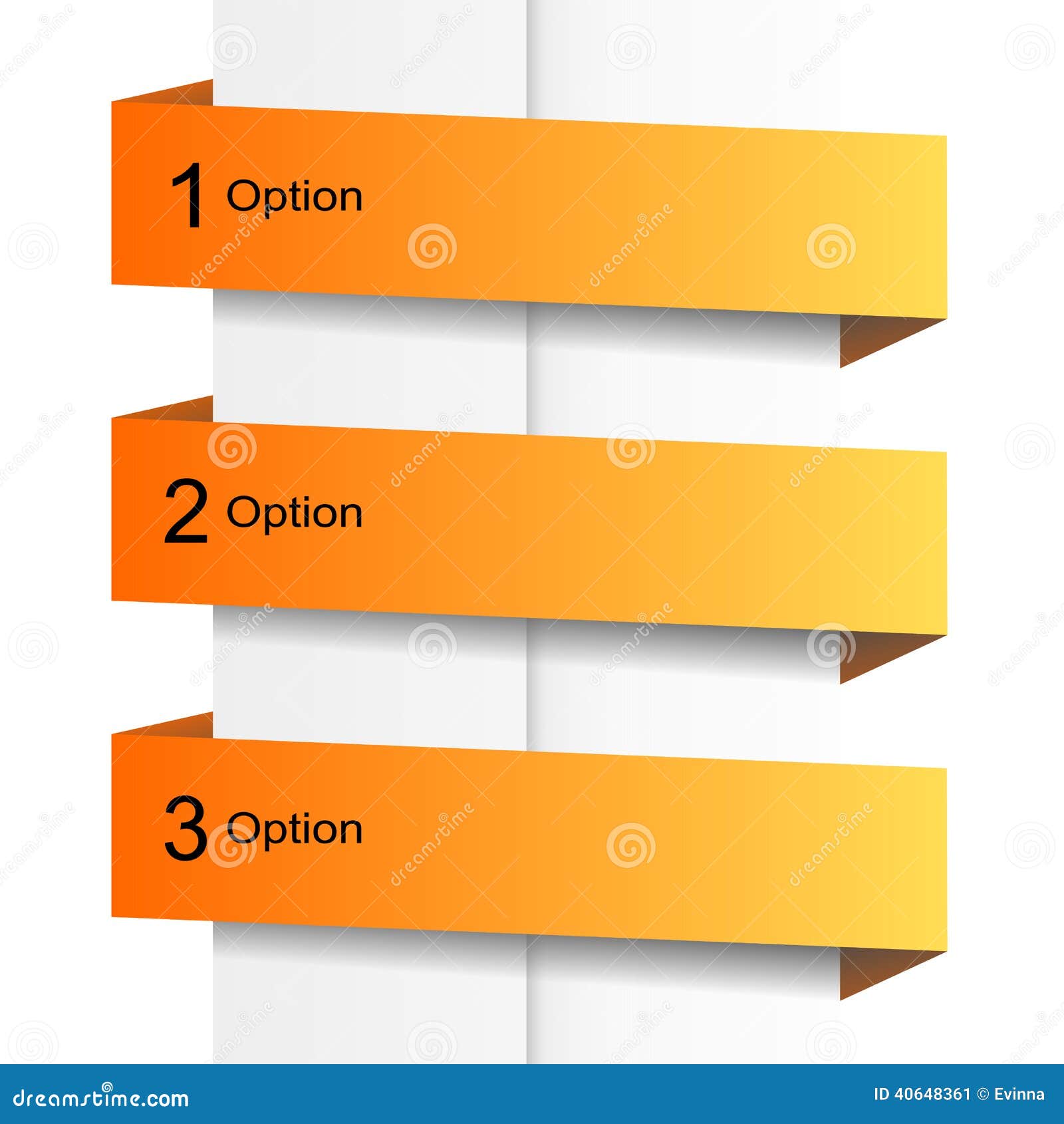 Orange option banners stock vector. Illustration of background - 40648361