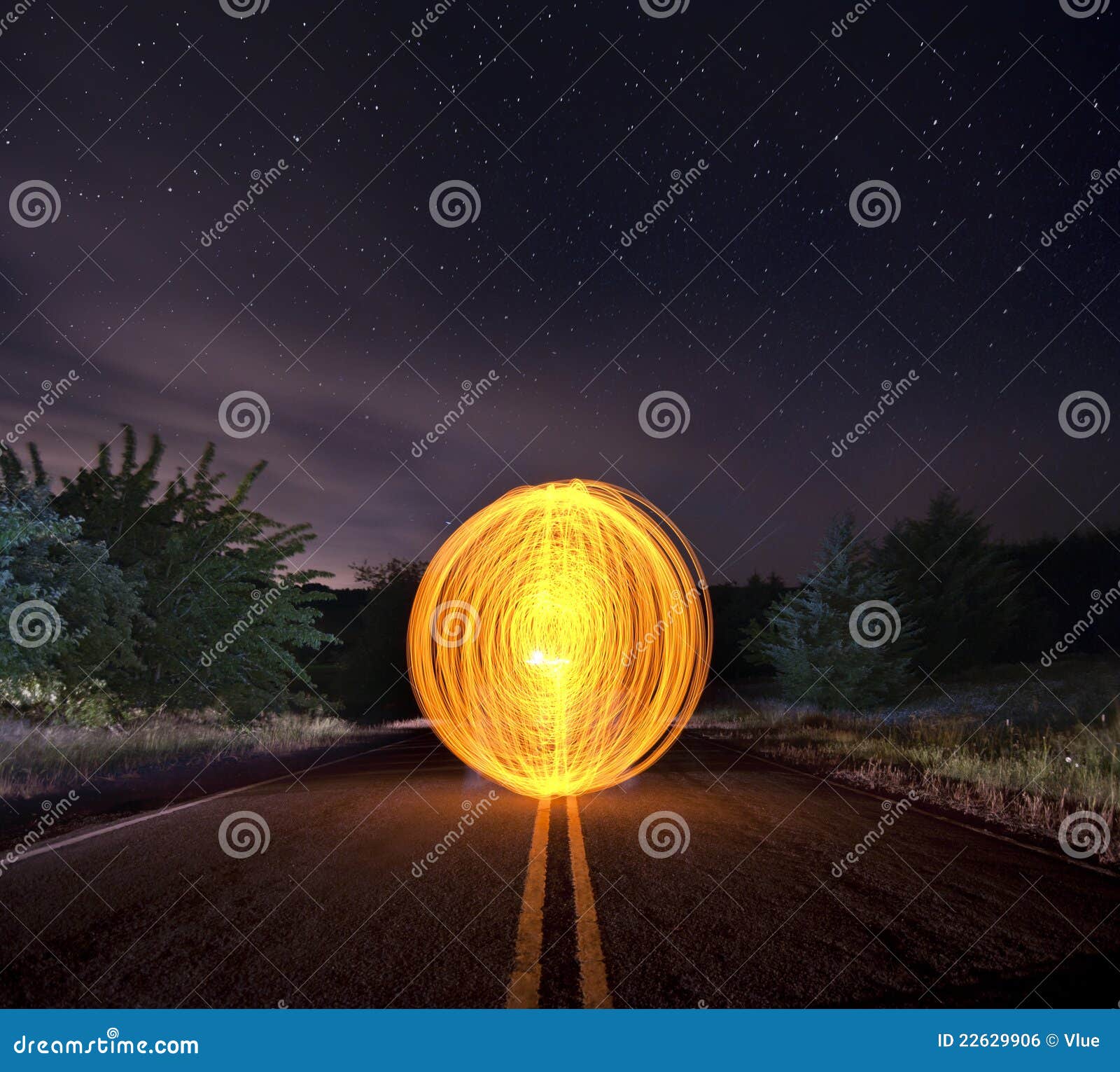 Orange Orb stock photo. Image of beautiful, dusk, light - 22629906