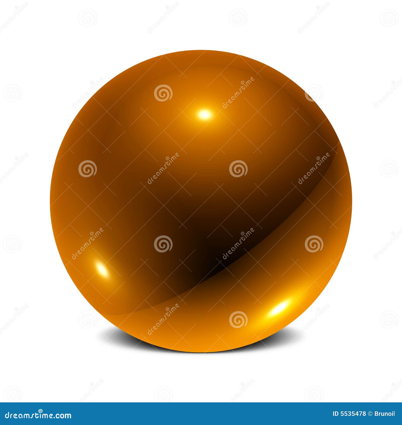 Orange Orb stock illustration. Illustration of circular - 5535478
