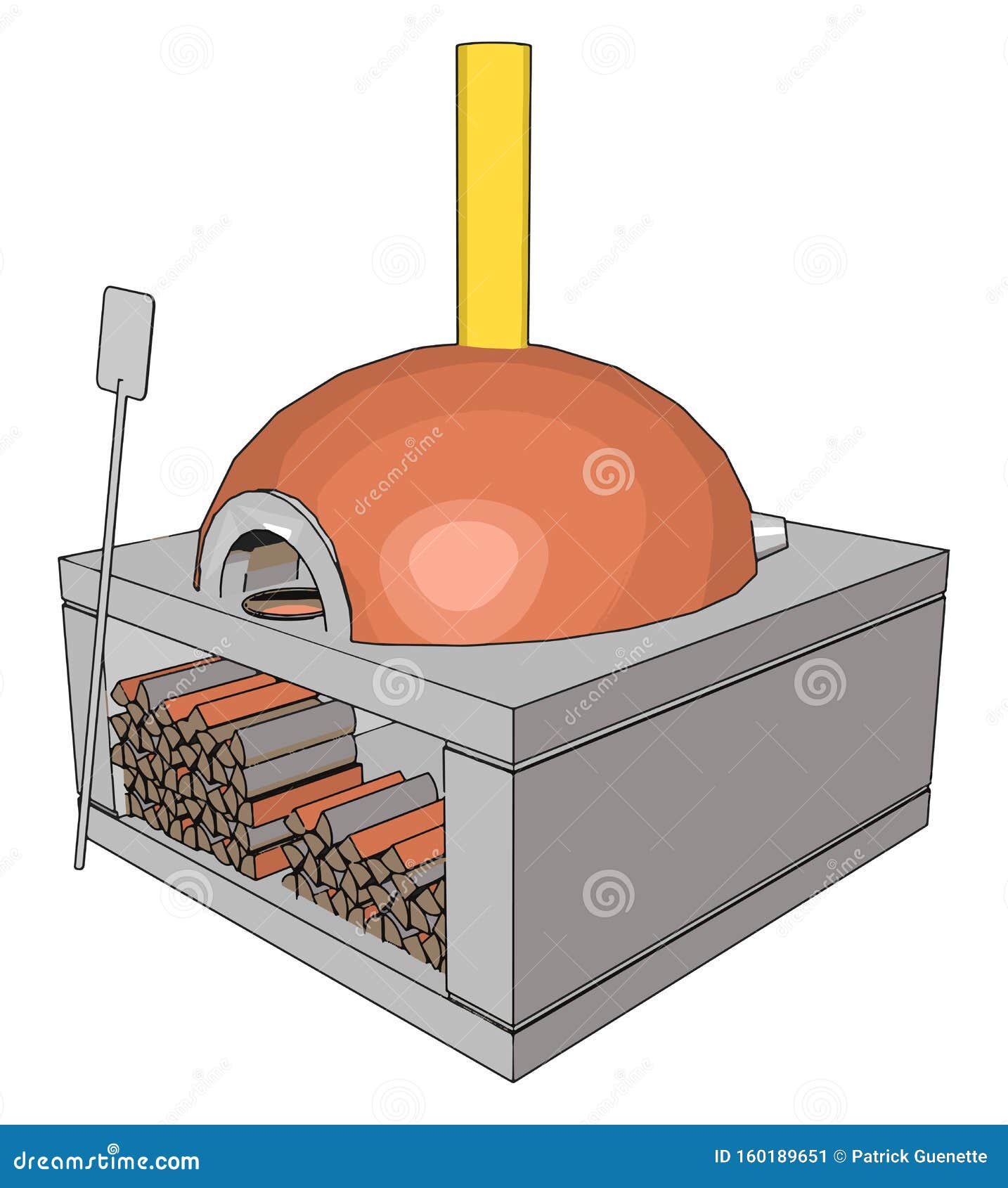 Cooker With Owen Isolated On White Royalty-Free Stock Photo ...