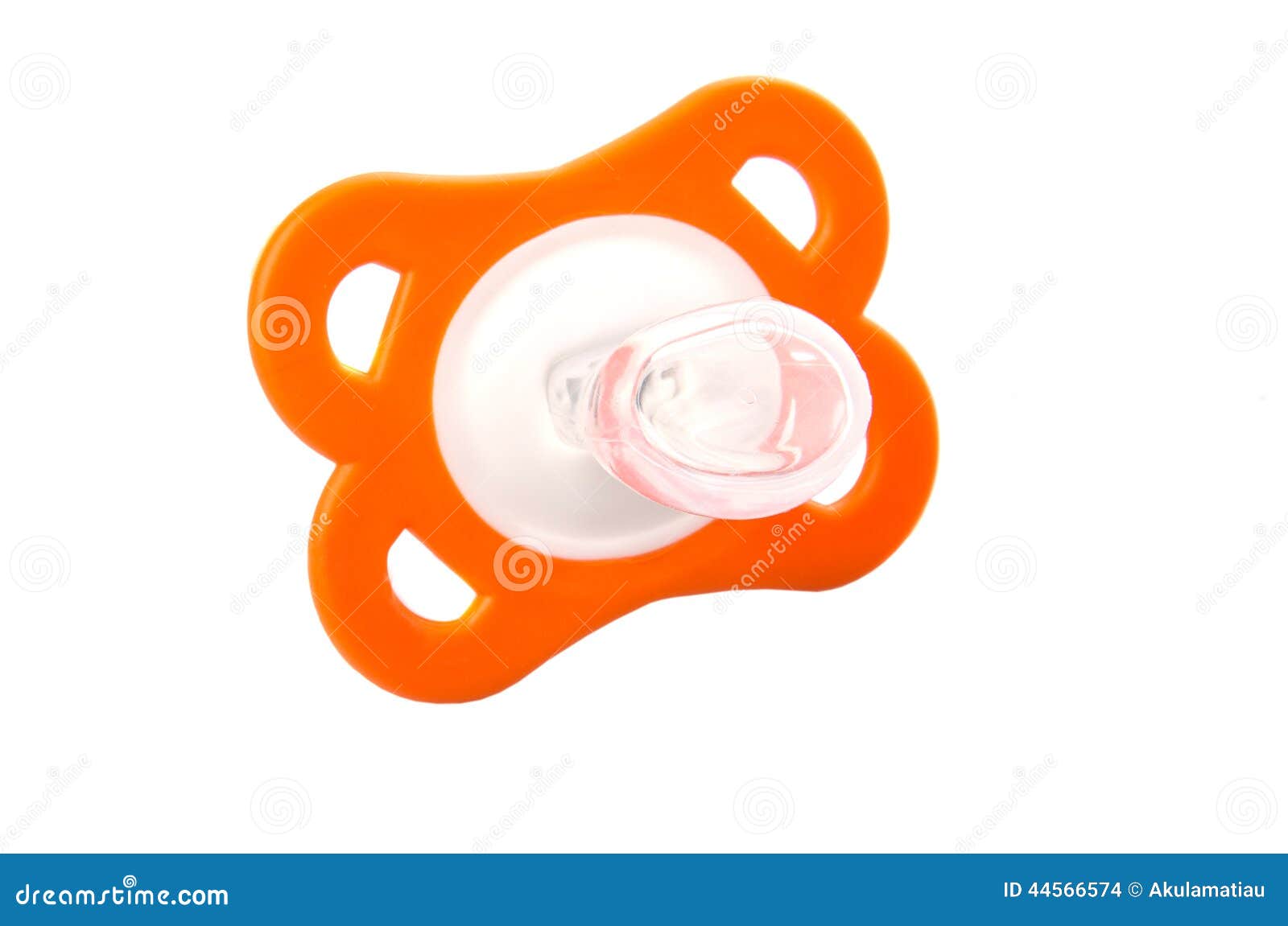 Orange Pacifier I stock photo. Image of background, shield - 44566574