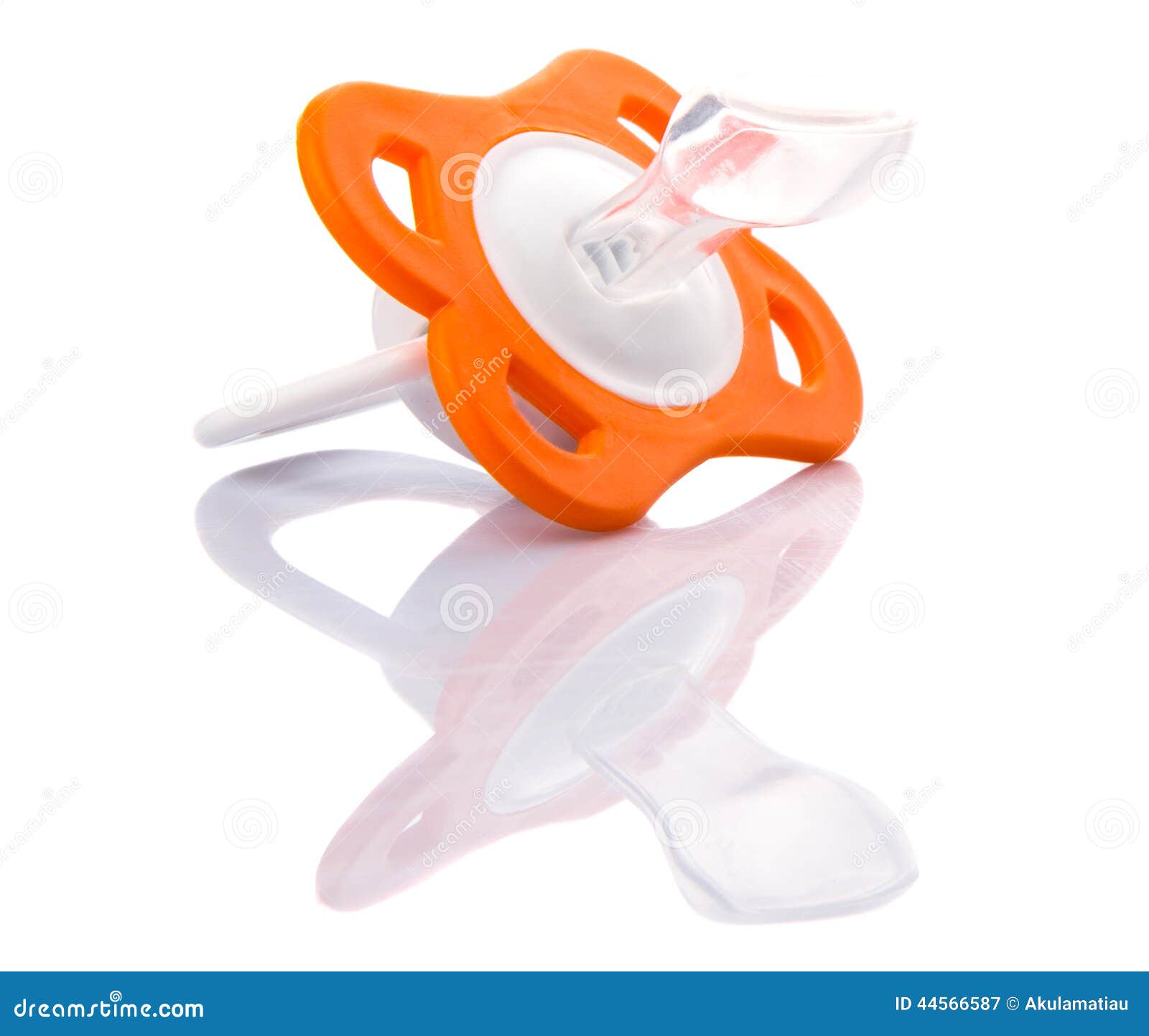Orange Pacifier II stock image. Image of shield, soft - 44566587
