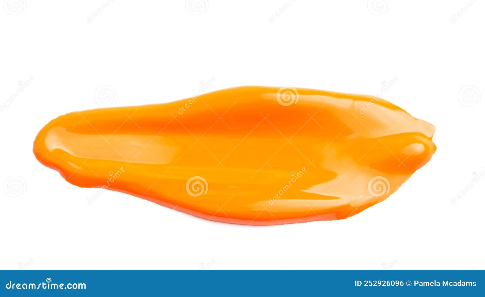 An Orange Paint Swatch on a White Background Stock Photo - Image of ...