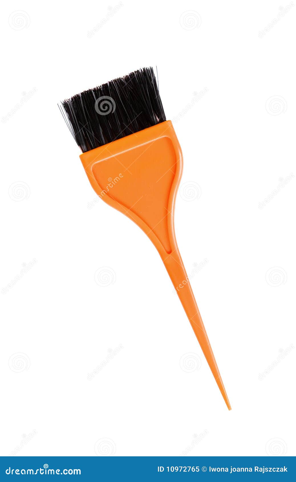 Orange paintbrush stock image. Image of hairdressing - 10972765