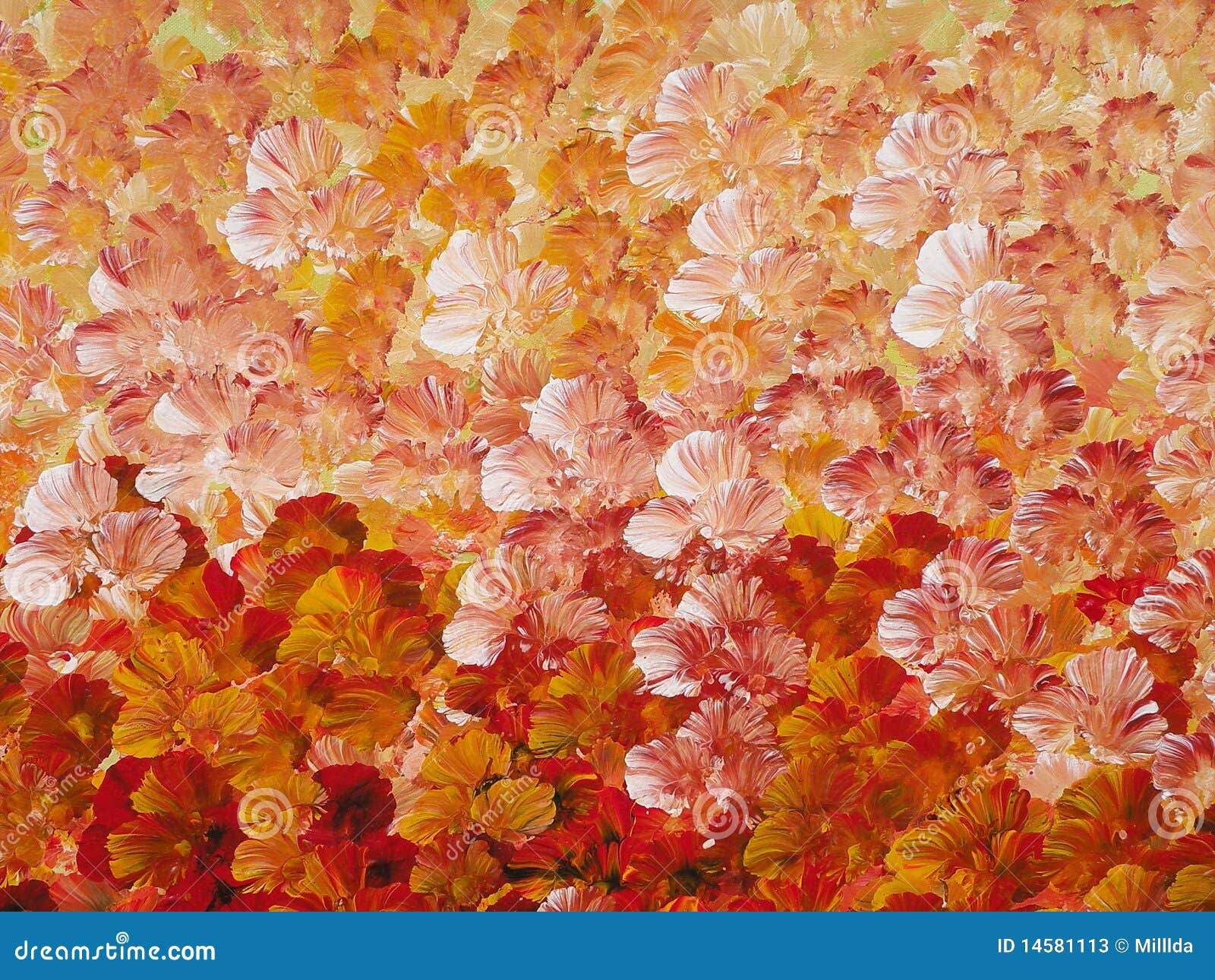 Orange painted abstract stock illustration. Illustration of drawn ...