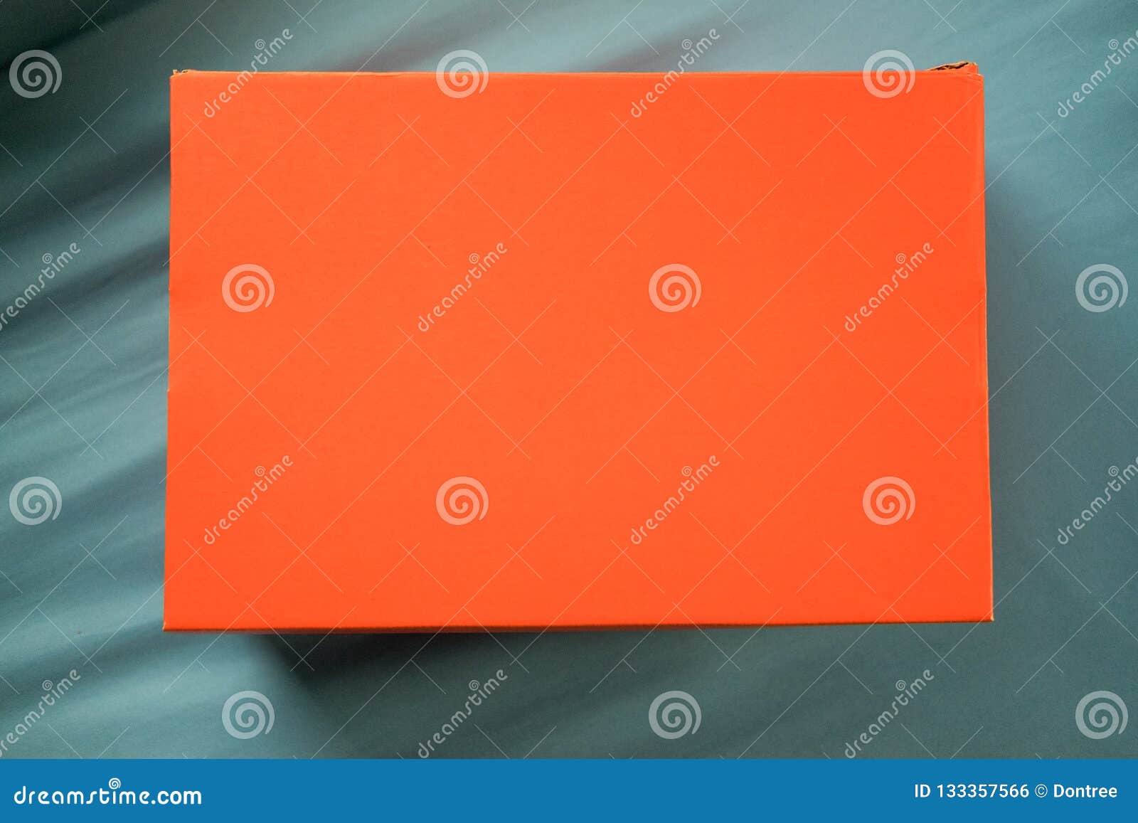 Orange paper box package stock photo. Image of female - 133357566