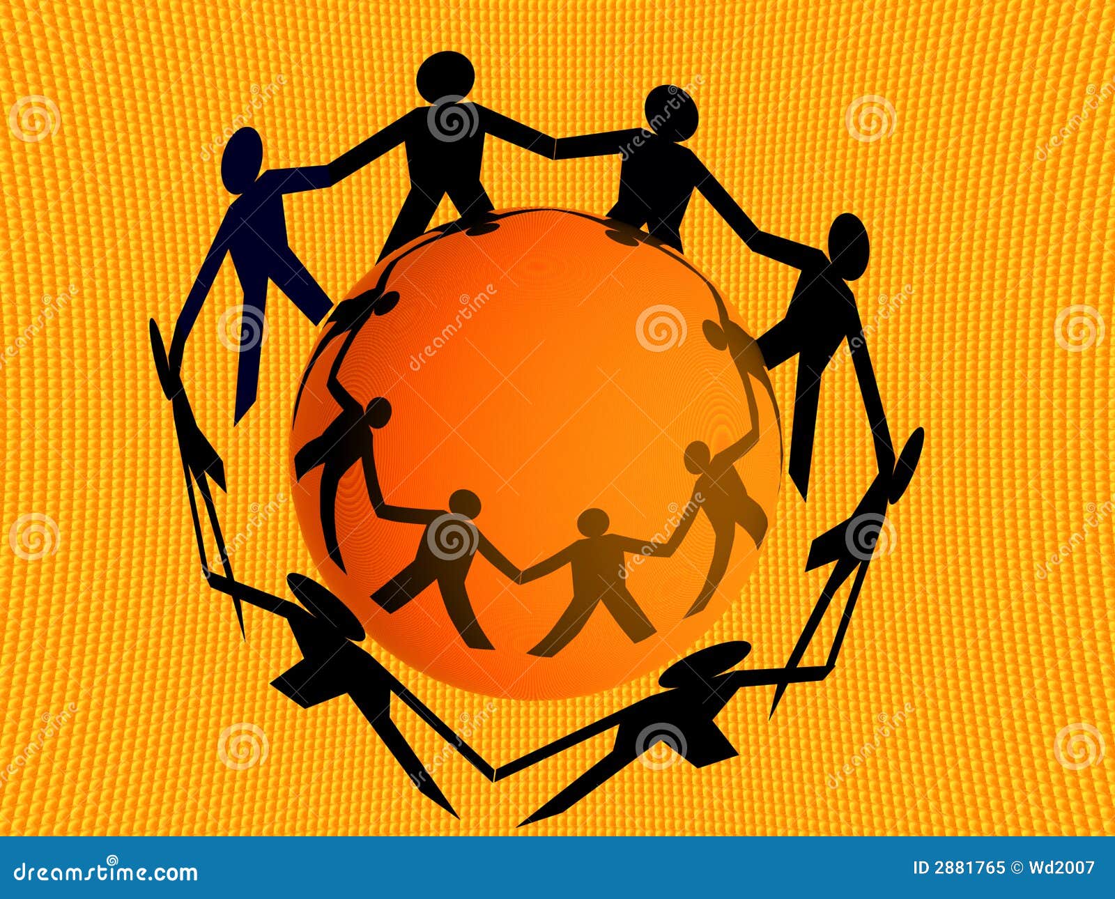 Orange paper craft stock illustration. Illustration of regroup - 2881765
