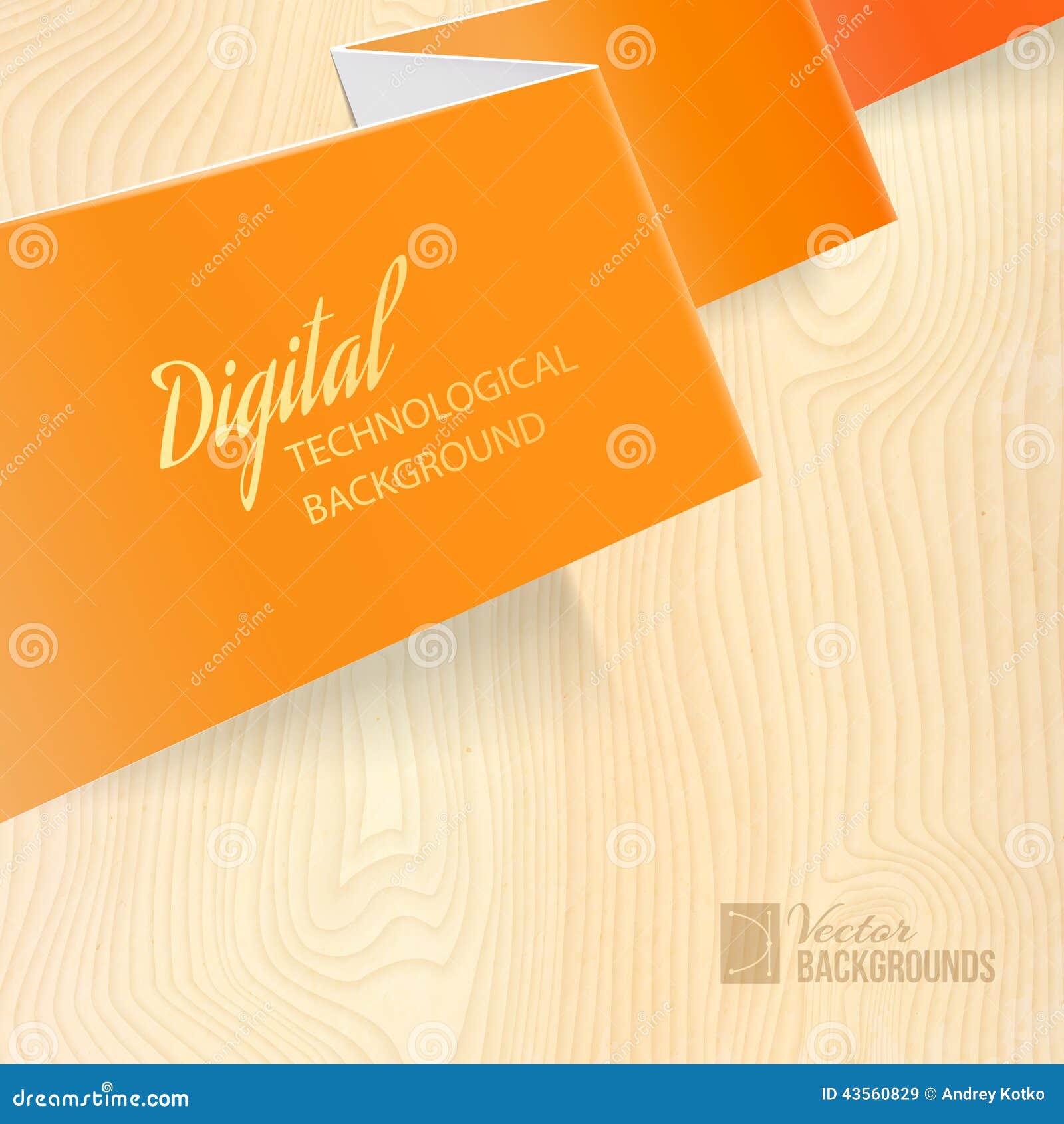 Orange paper. stock vector. Illustration of cover, palce - 43560829