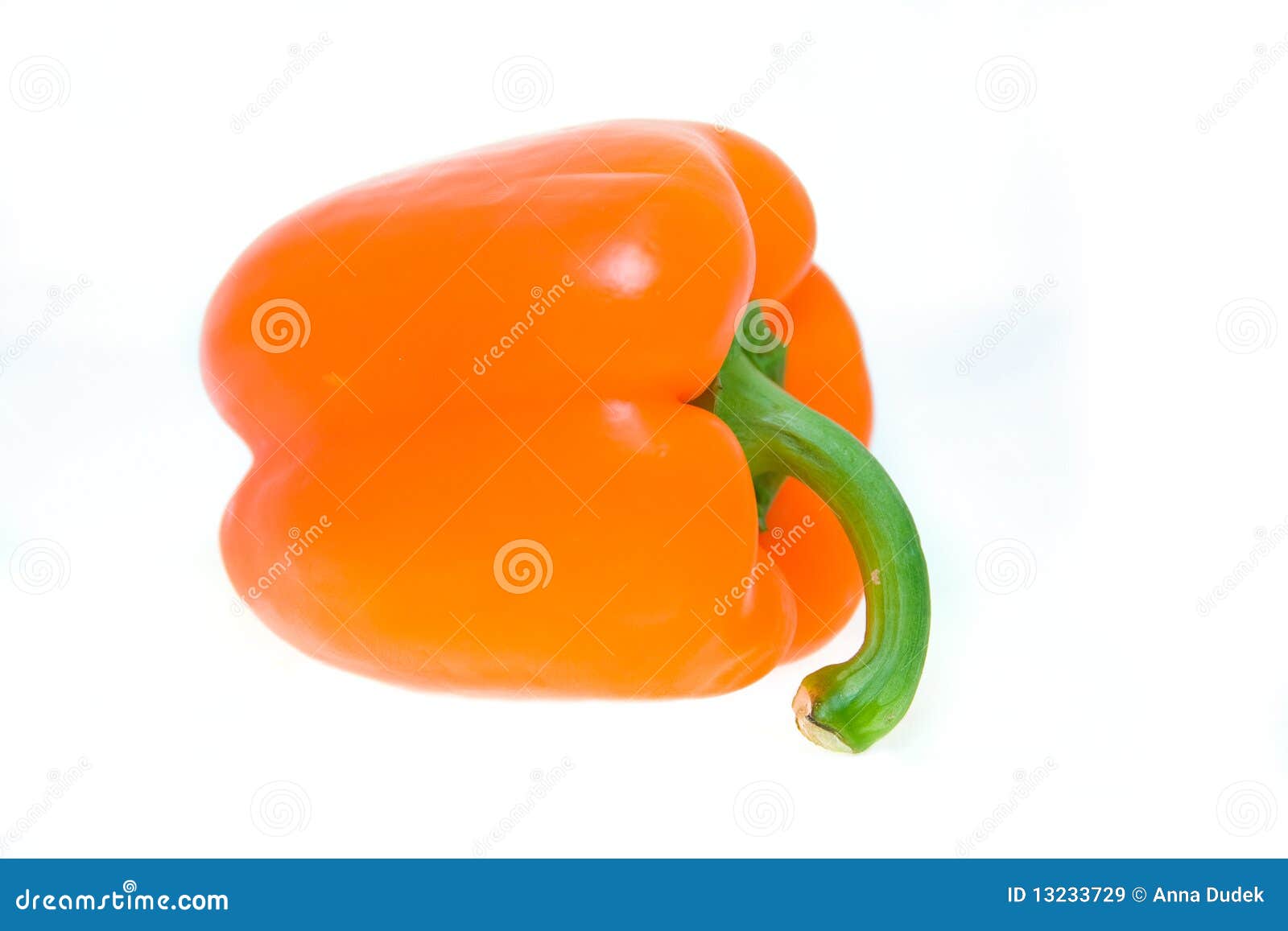 Orange paprika stock image. Image of ingredient, stem - 13233729