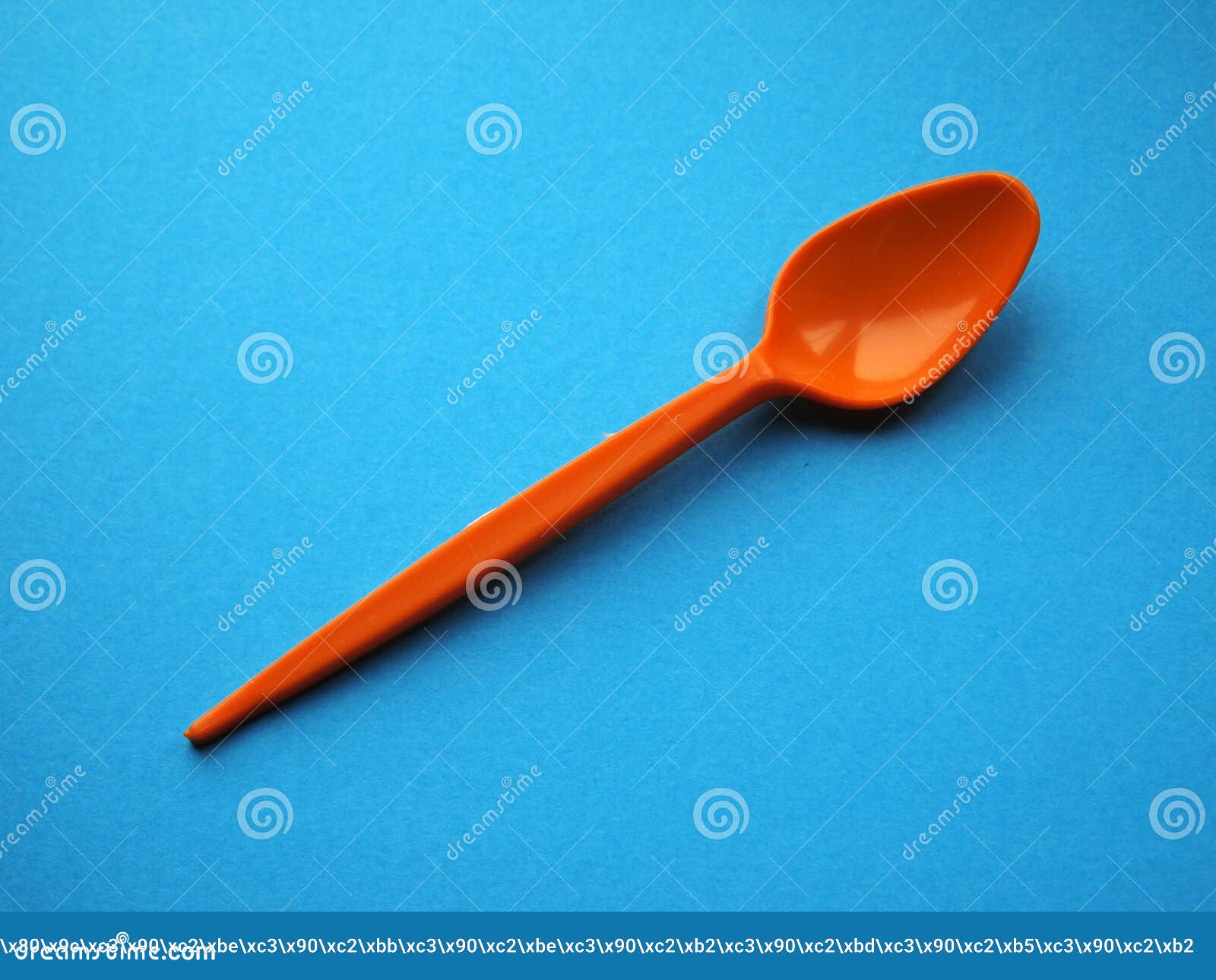 Orange pastic spoon stock image. Image of objects, shot - 28747749