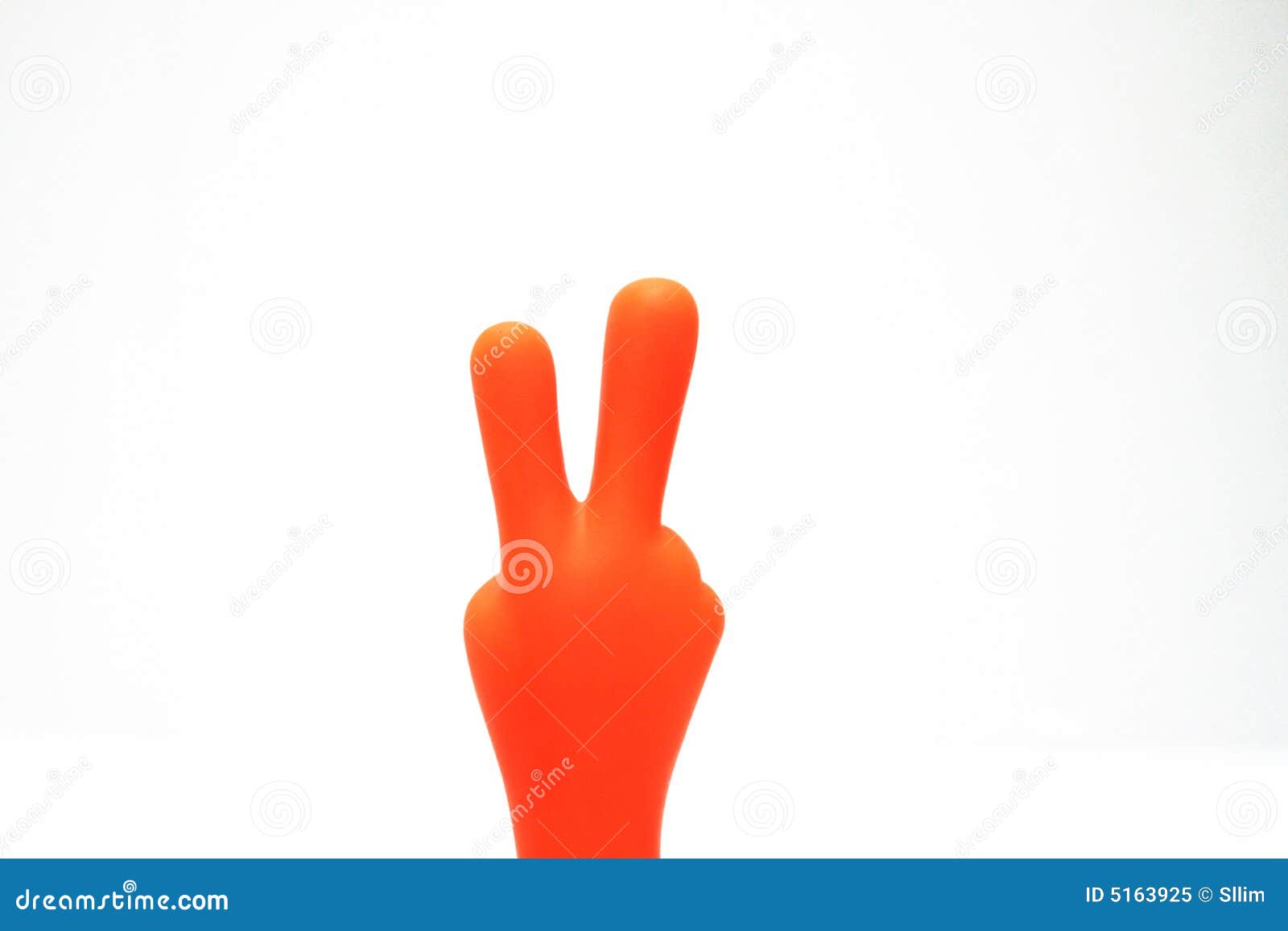 Orange Peace Sign stock image. Image of object, hand, orange - 5163925