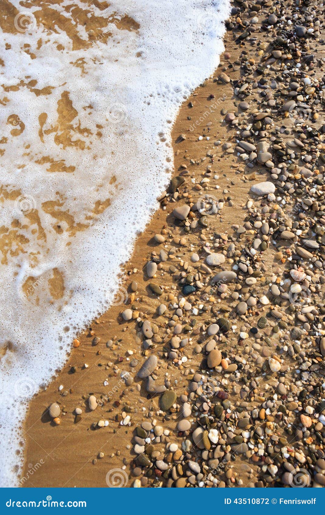 Orange pebble sand beach stock photo. Image of beach - 43510872