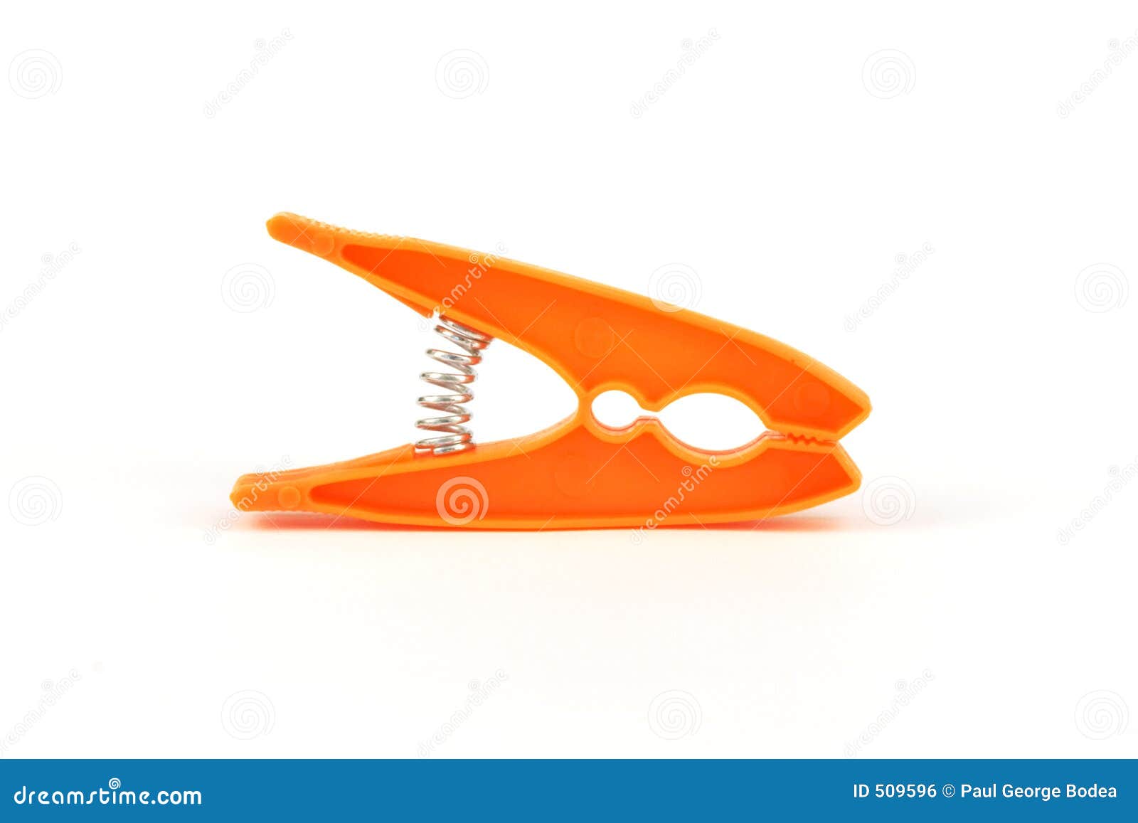 Orange peg stock photo. Image of cloth, clip, white, clean - 509596