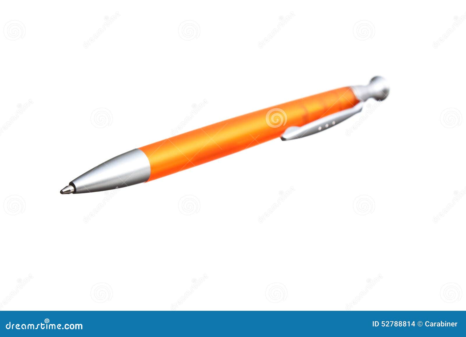Orange pen stock photo. Image of macro, message, office - 52788814